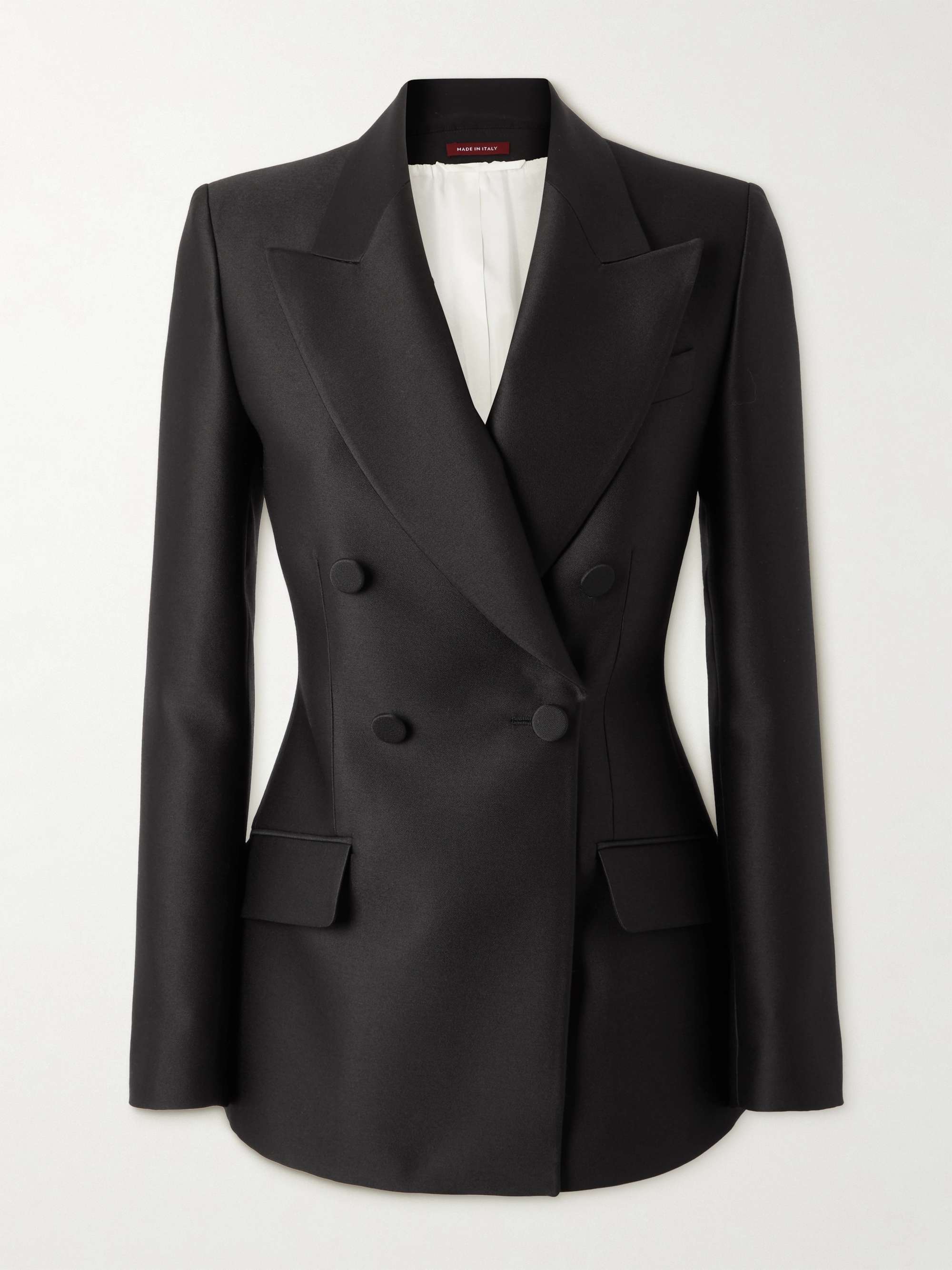 GUCCI Double-breasted wool and silk-blend twill blazer | NET-A-PORTER