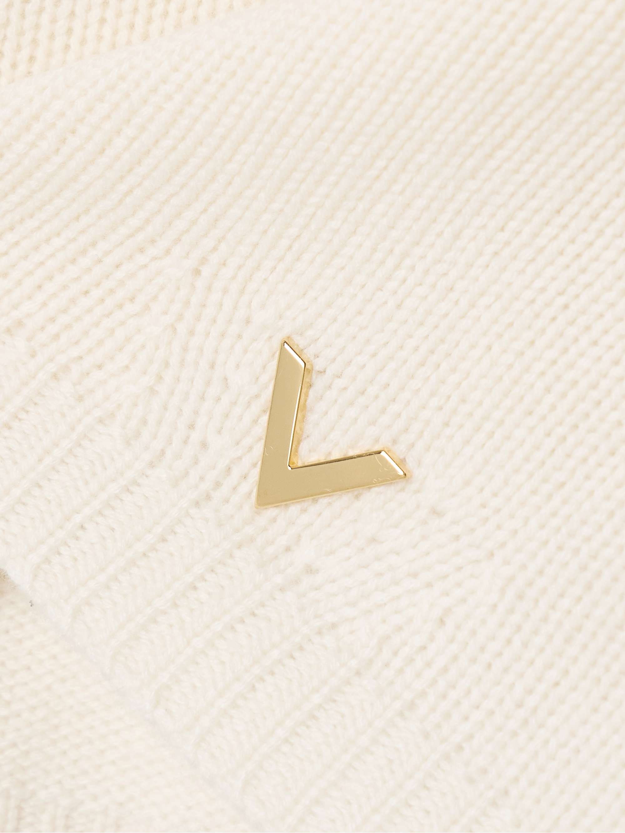 VALENTINO GARAVANI Cropped embellished cashmere sweater | NET-A-PORTER