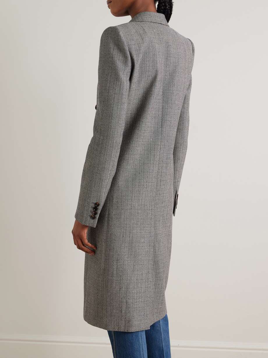 CHLOÉ Double-breasted wool-blend tweed coat | NET-A-PORTER