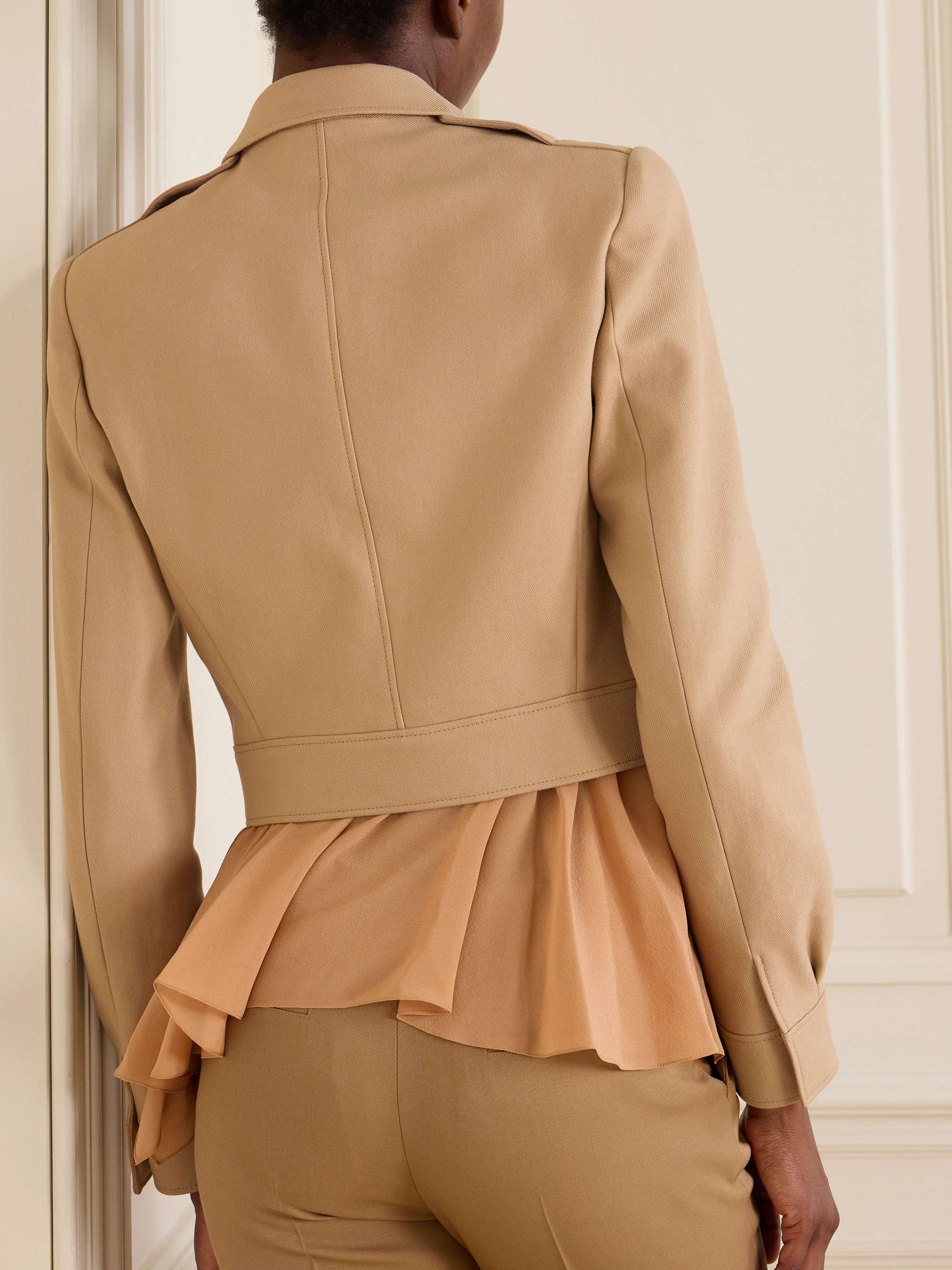 CHLOÉ Cropped cotton-drill jacket | NET-A-PORTER