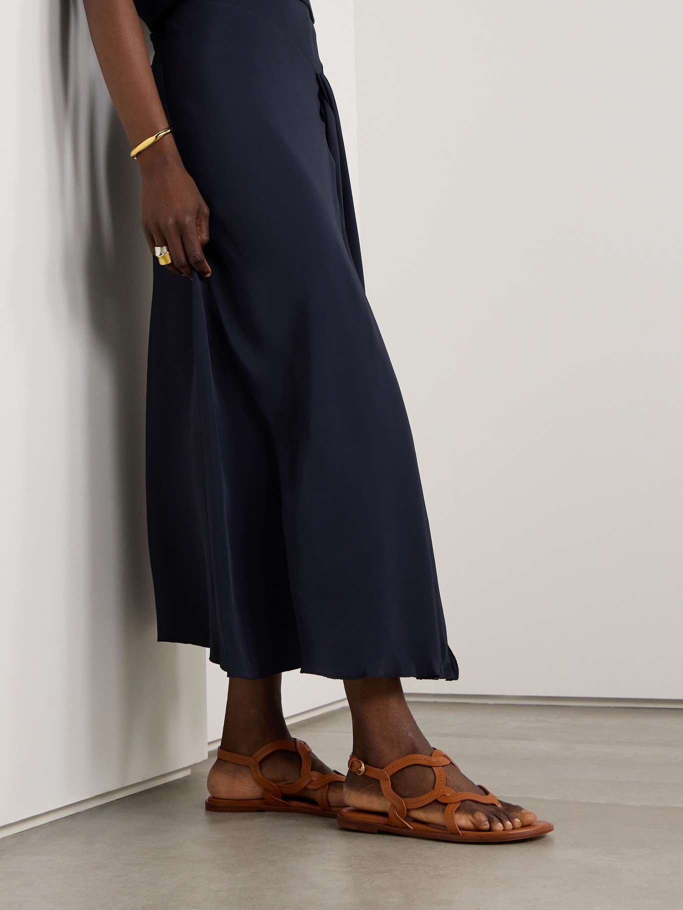 GIANVITO ROSSI Amalfi woven leather sandals | NET-A-PORTER