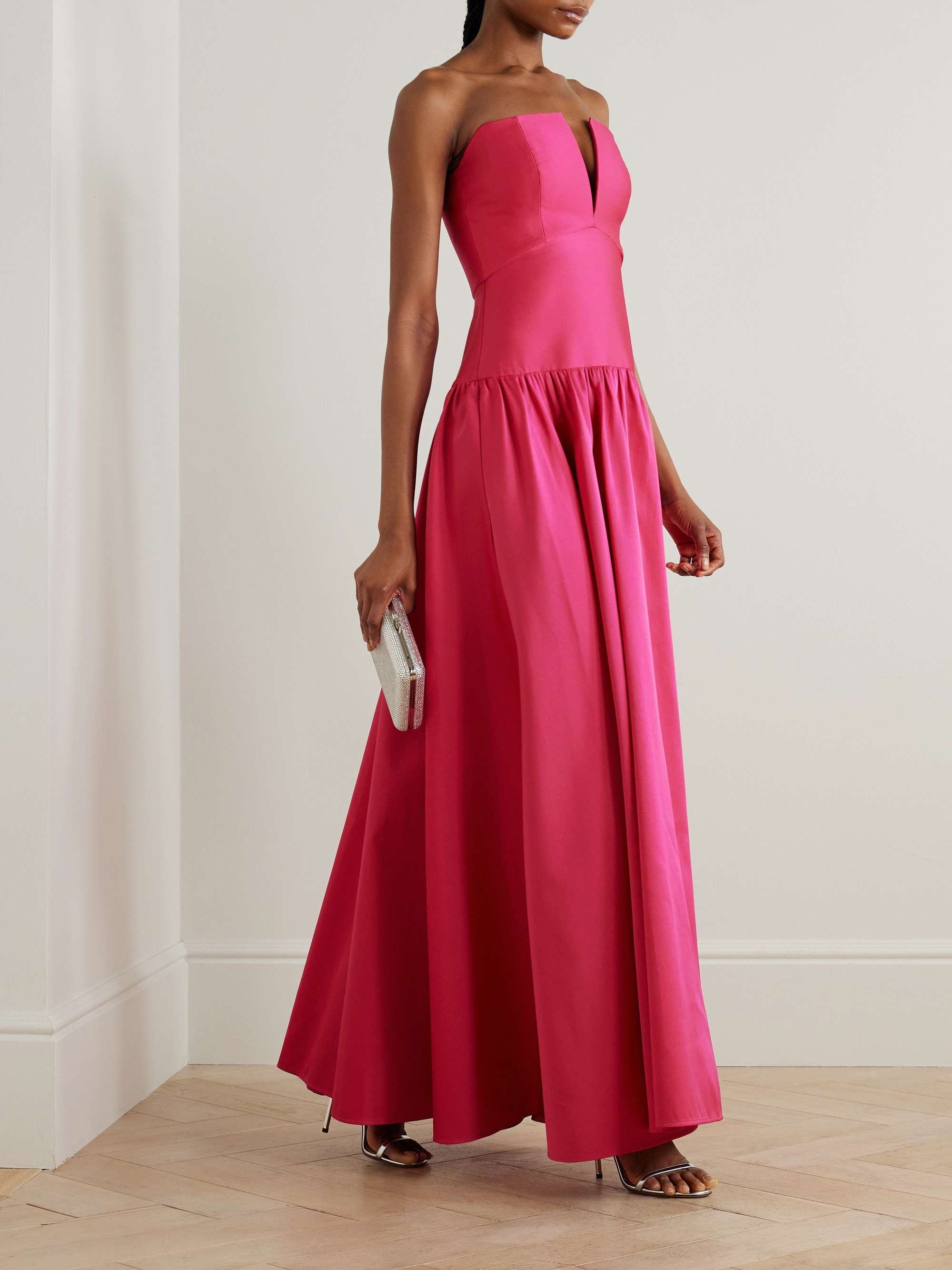 ROLAND MOURET Strapless taffeta gown | NET-A-PORTER