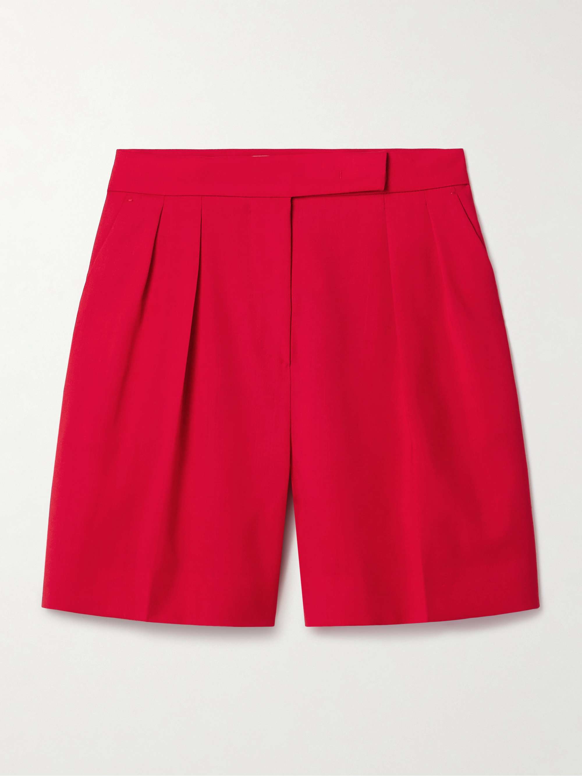 MAX MARA Jessica pleated wool shorts | NET-A-PORTER