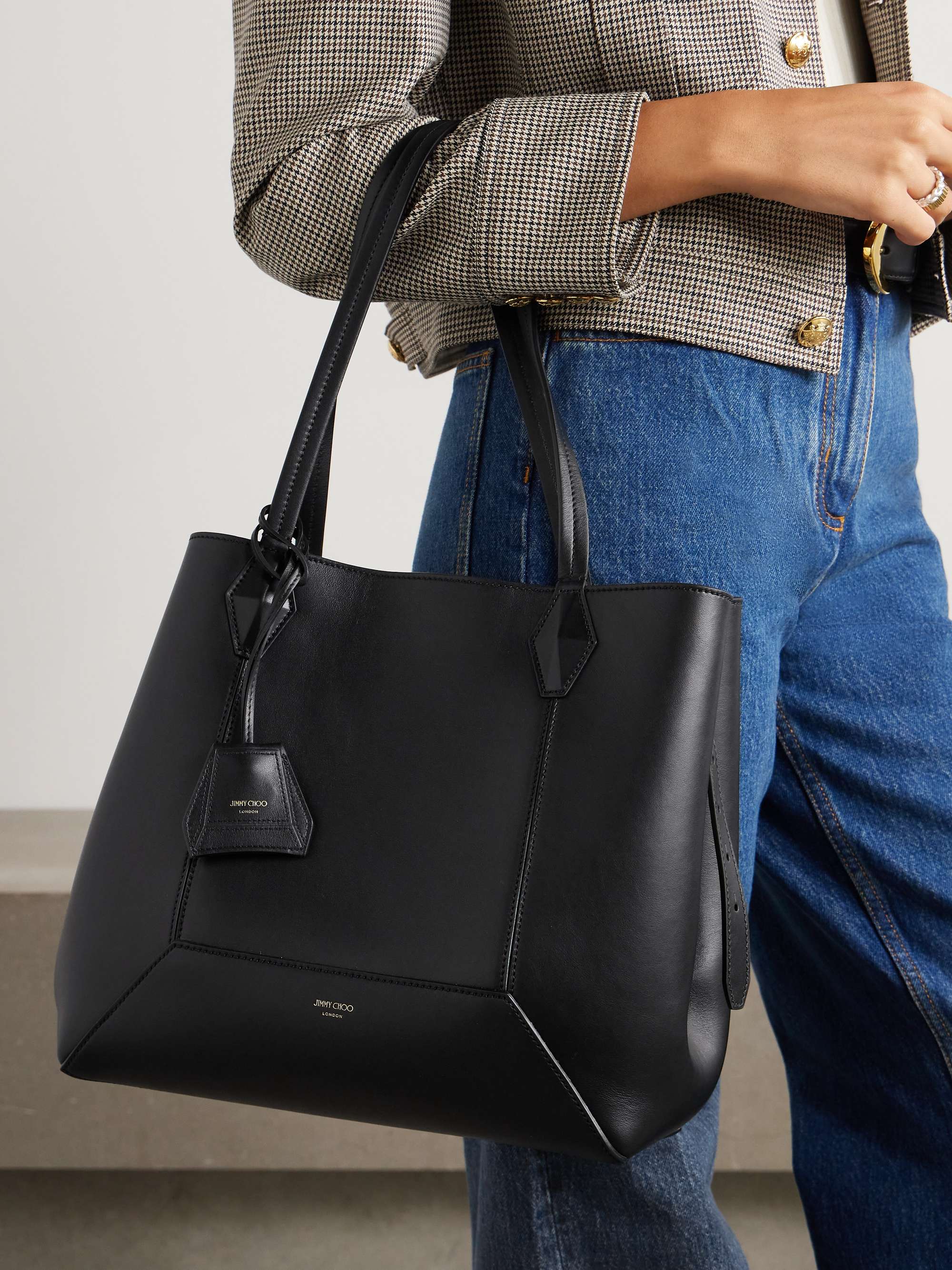 JIMMY CHOO Diamond leather tote | NET-A-PORTER JIMMY CHOO Diamond leather tote | NET-A-PORTER