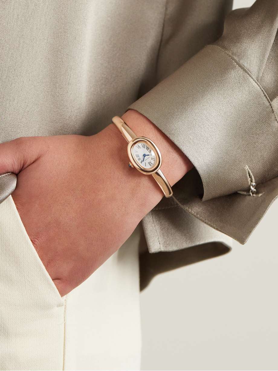 CARTIER Baignoire 18.7mm mini 18-karat rose gold watch | NET-A-PORTER