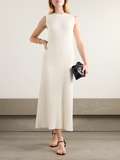 Ribbed cotton-blend bouclé maxi dress | NET-A-PORTER