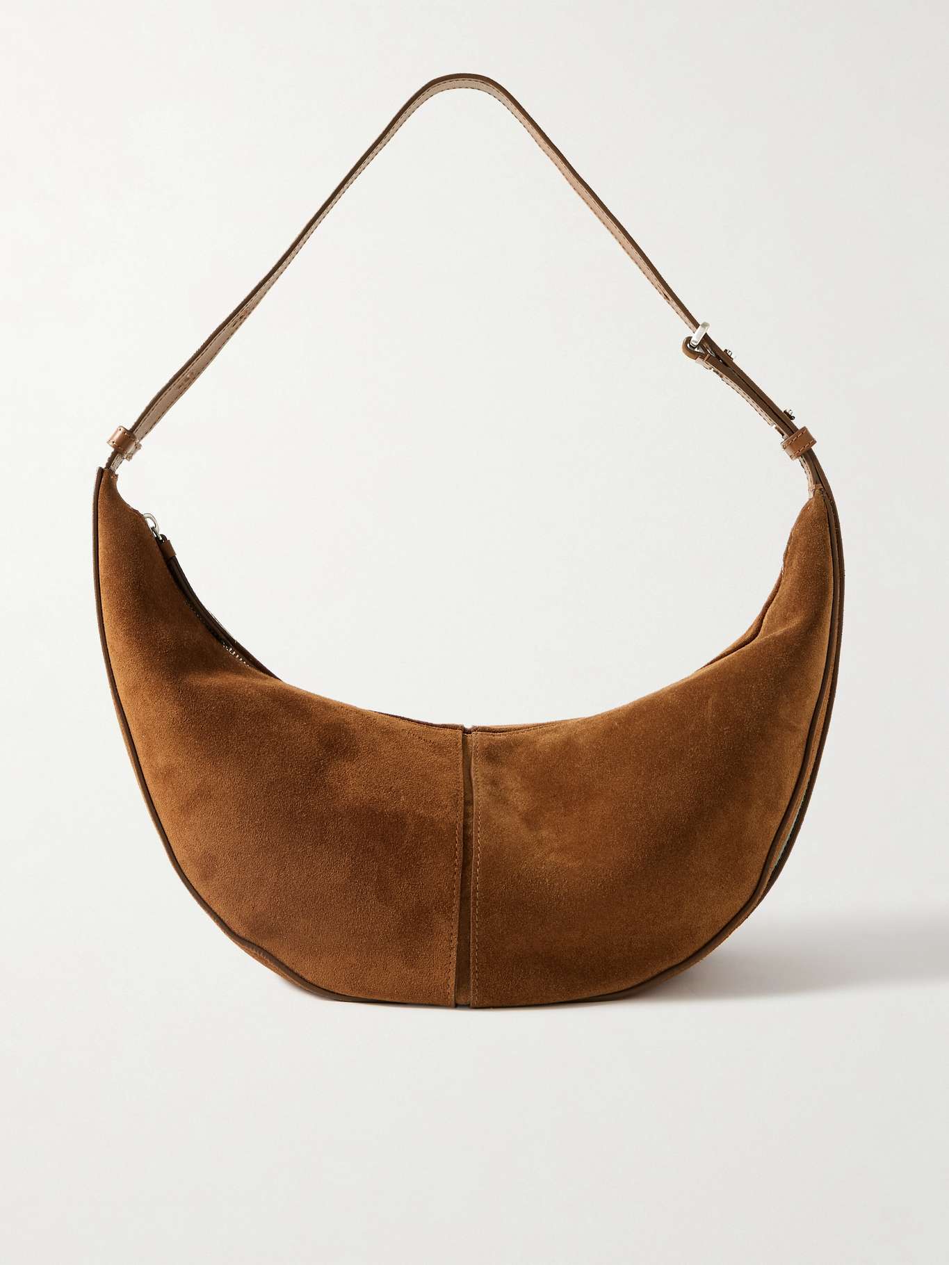PROENZA SCHOULER Slide paneled suede shoulder bag | NET-A-PORTER