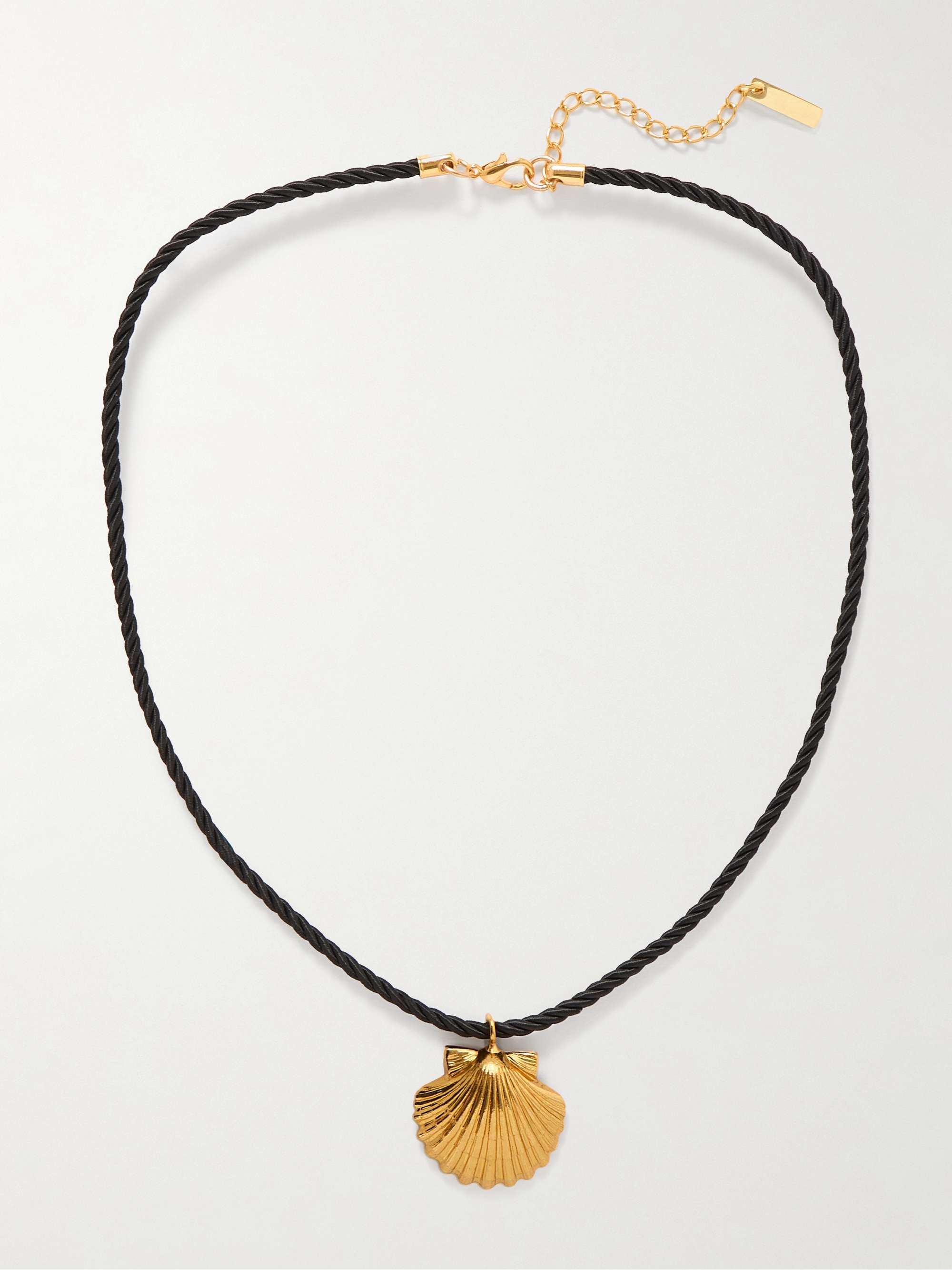 JENNIFER BEHR Mar gold-tone and cord necklace | NET-A-PORTER