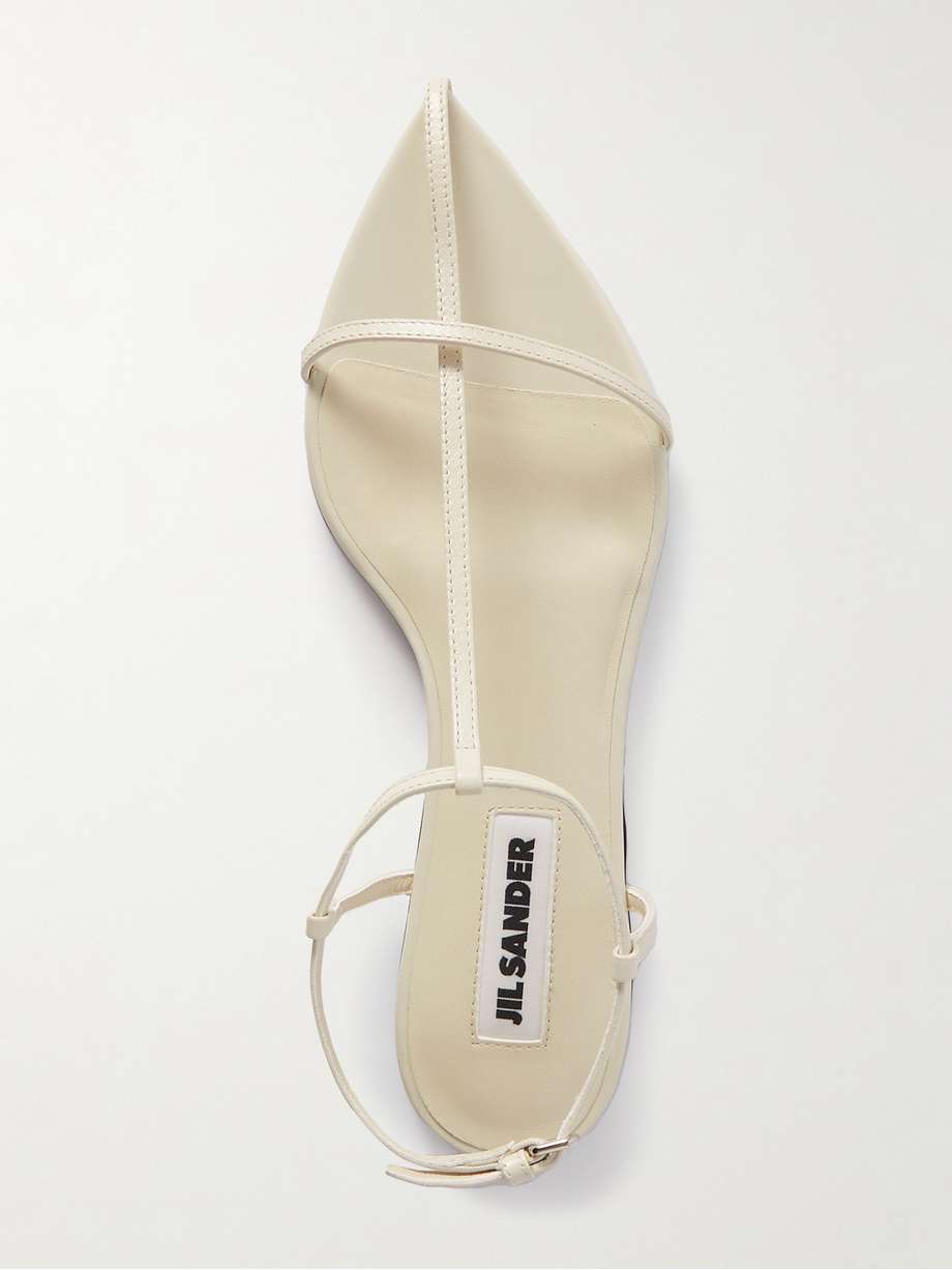JIL SANDER Leather sandals | NET-A-PORTER