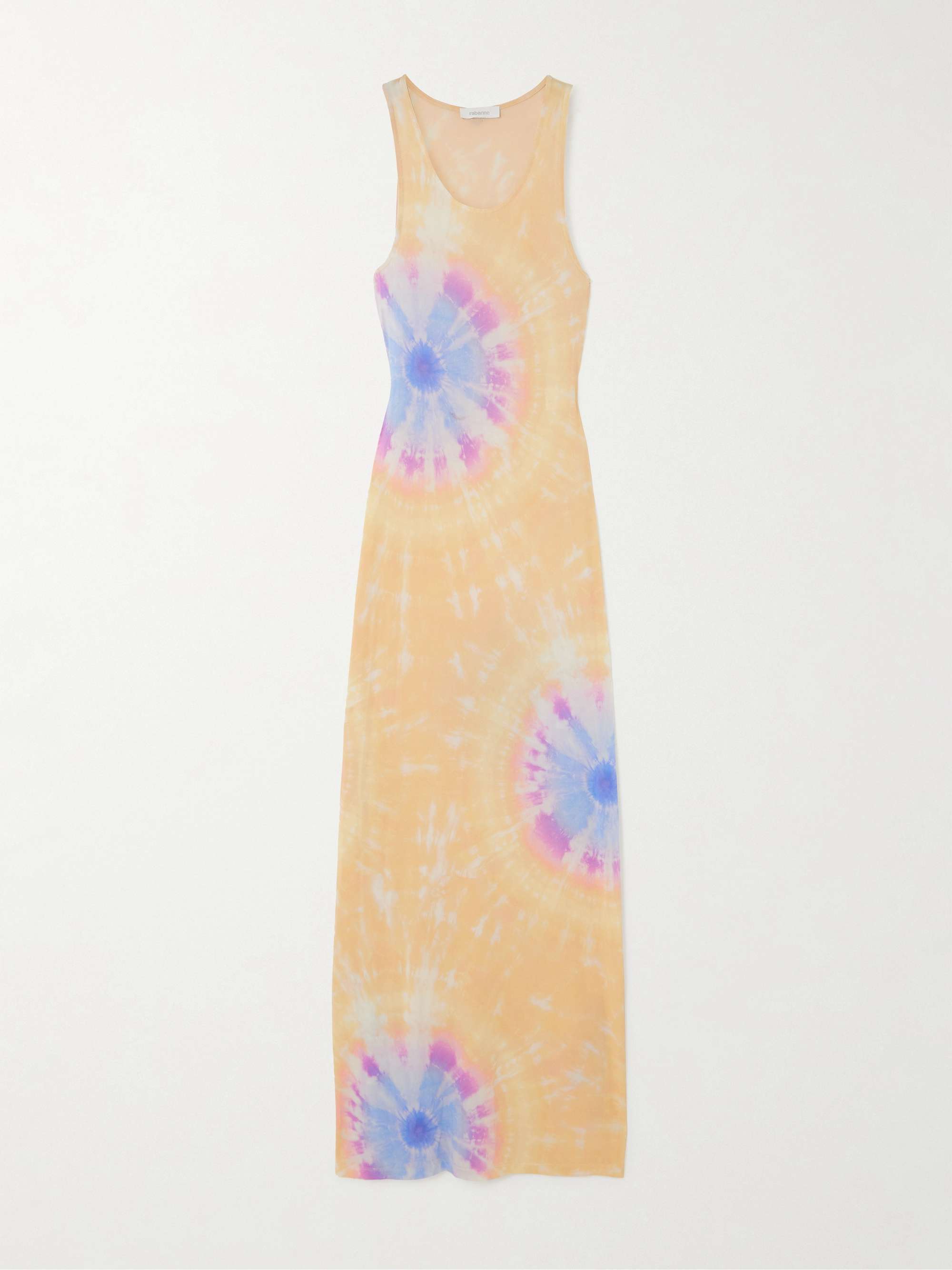 RABANNE Second Skin tie-dyed stretch-jersey maxi dress | NET-A-PORTER