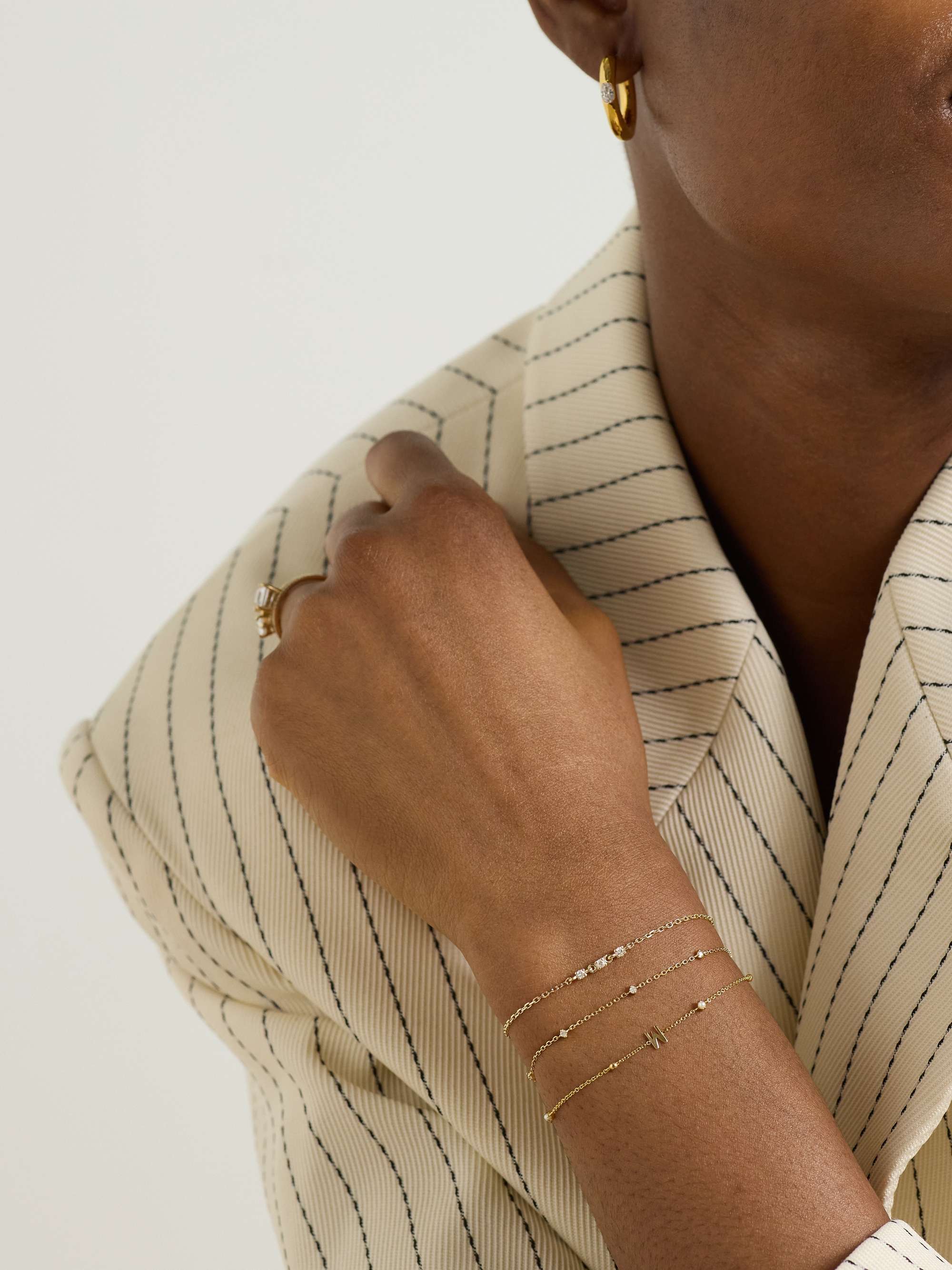 STONE AND STRAND 14-karat gold diamond bracelet | NET-A-PORTER