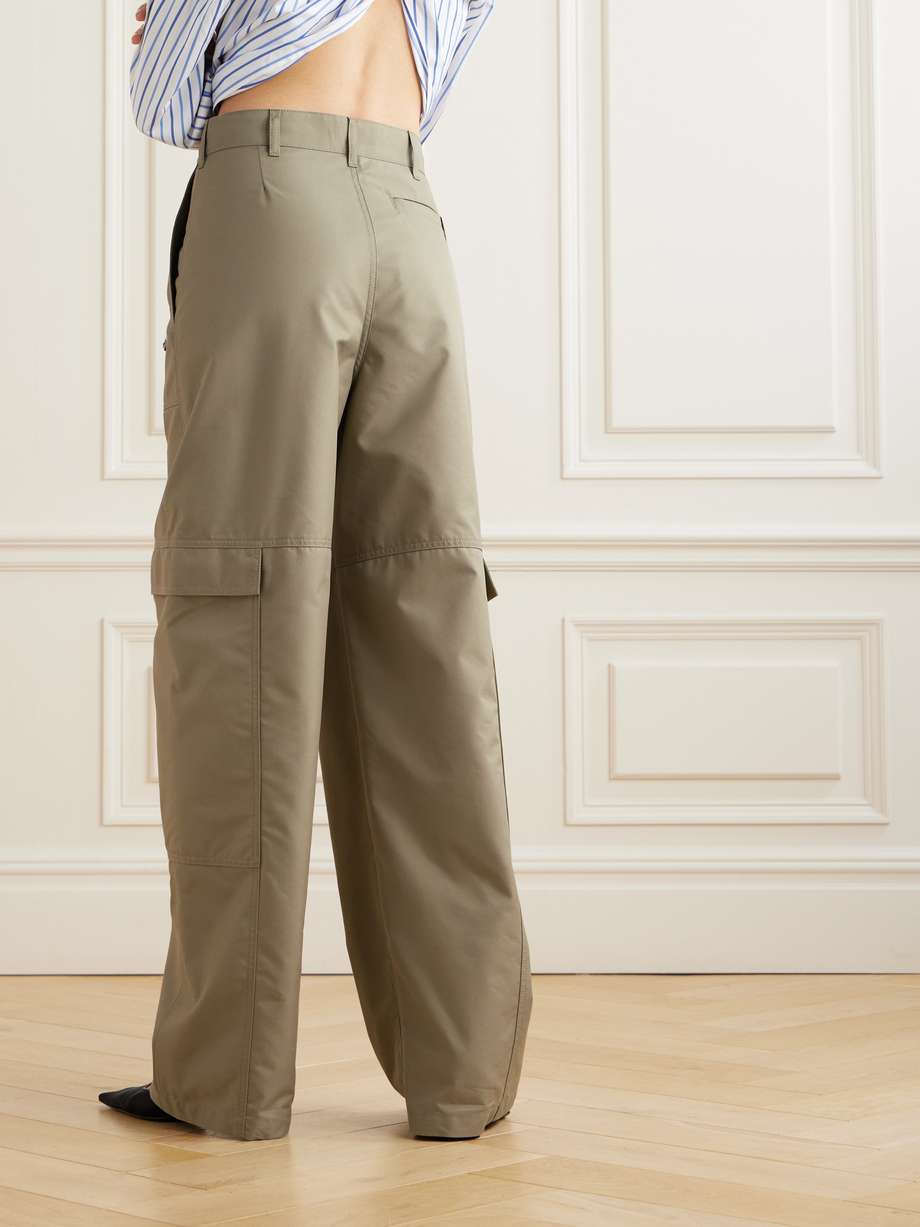 LOEWE Cotton-blend twill straight-leg cargo pants | NET-A-PORTER