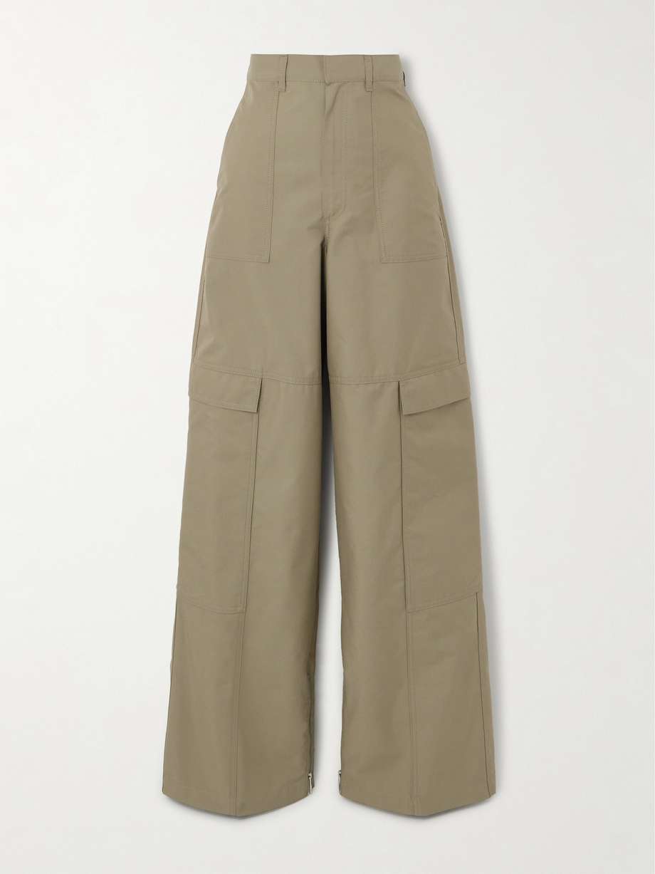 LOEWE Cotton-blend twill straight-leg cargo pants | NET-A-PORTER