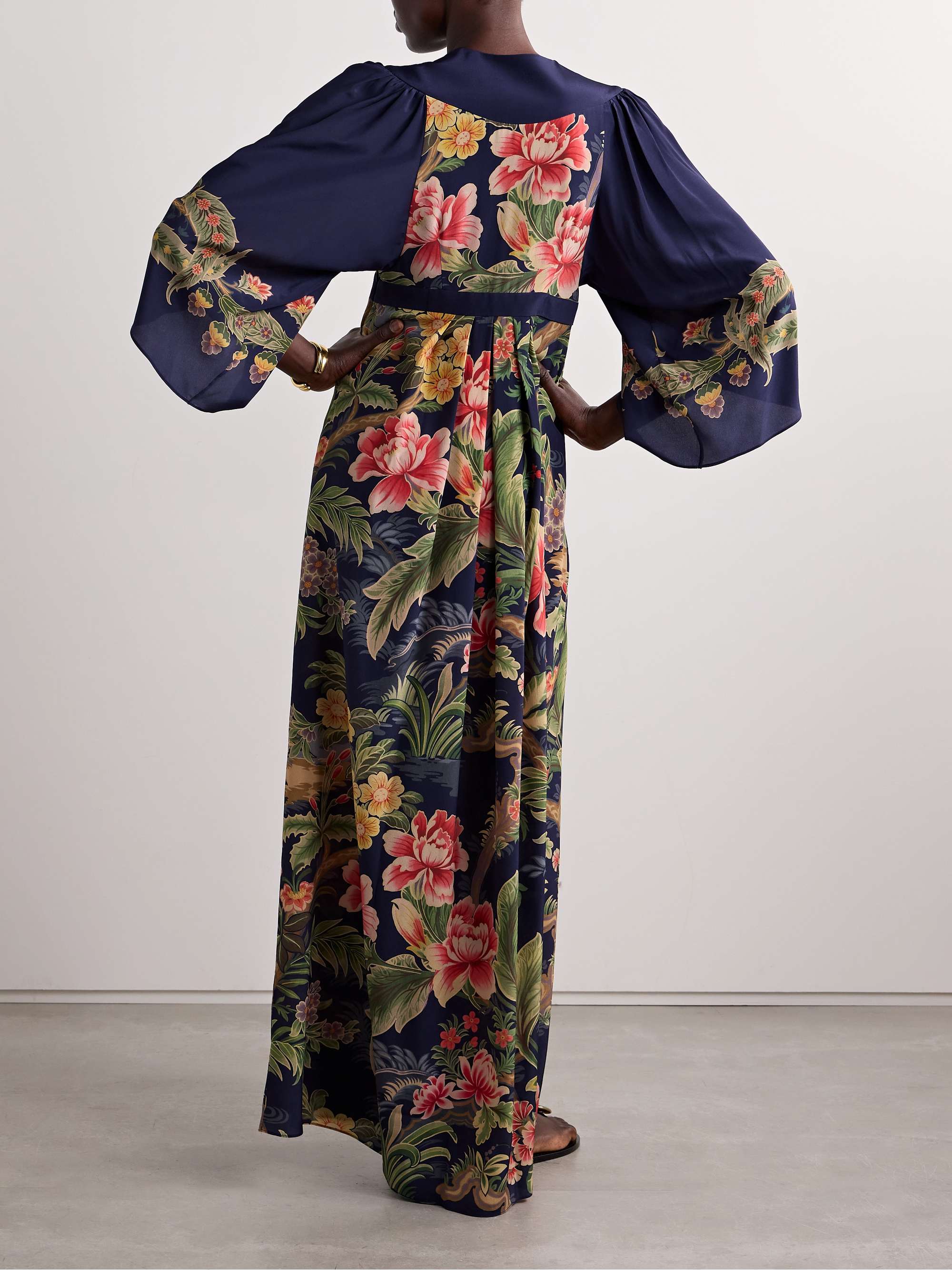 ETRO Printed silk-crepe maxi dress | NET-A-PORTER
