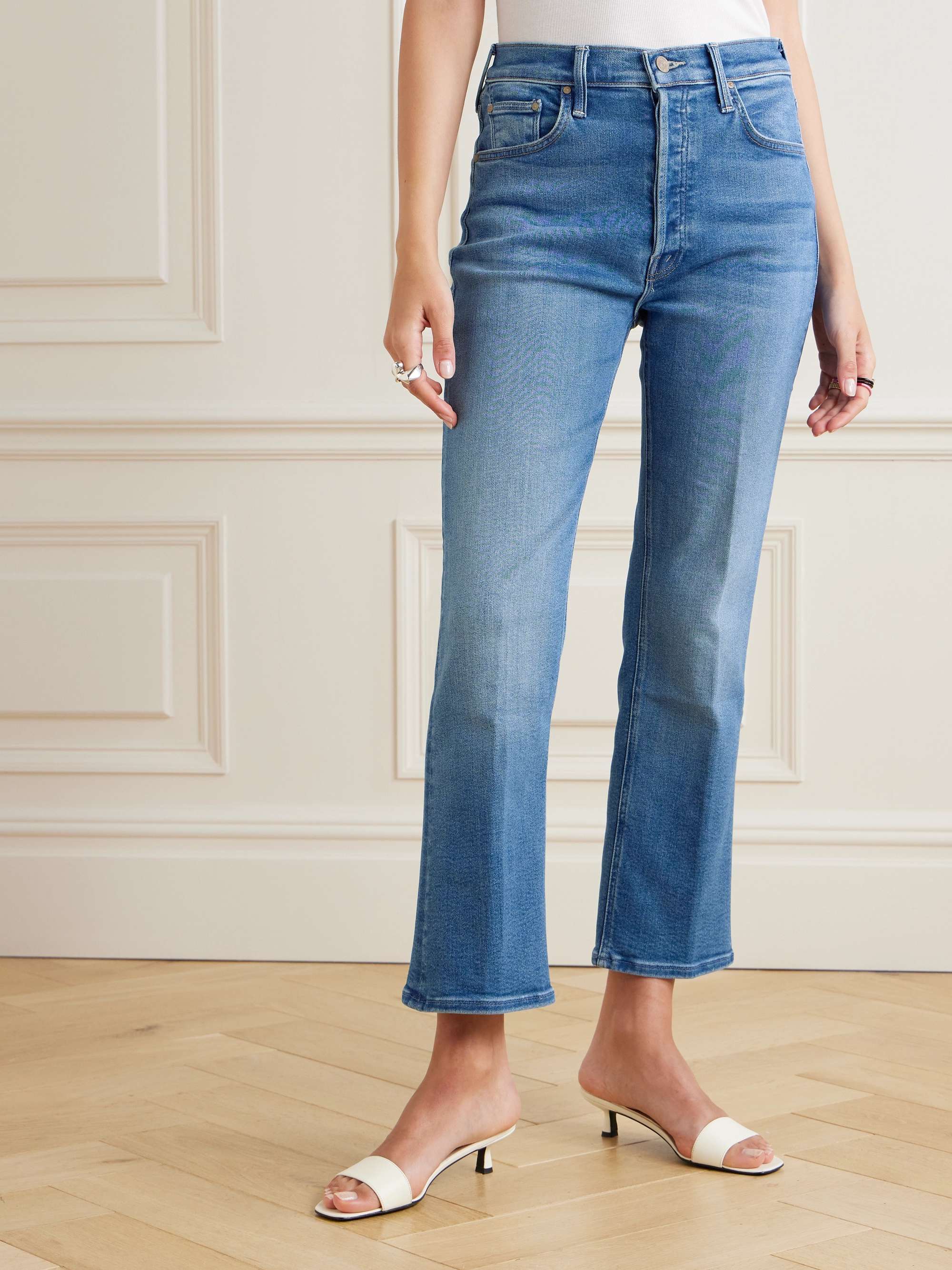 MOTHER Tripper Ankle high-rise straight-leg stretch jeans | NET-A-PORTER