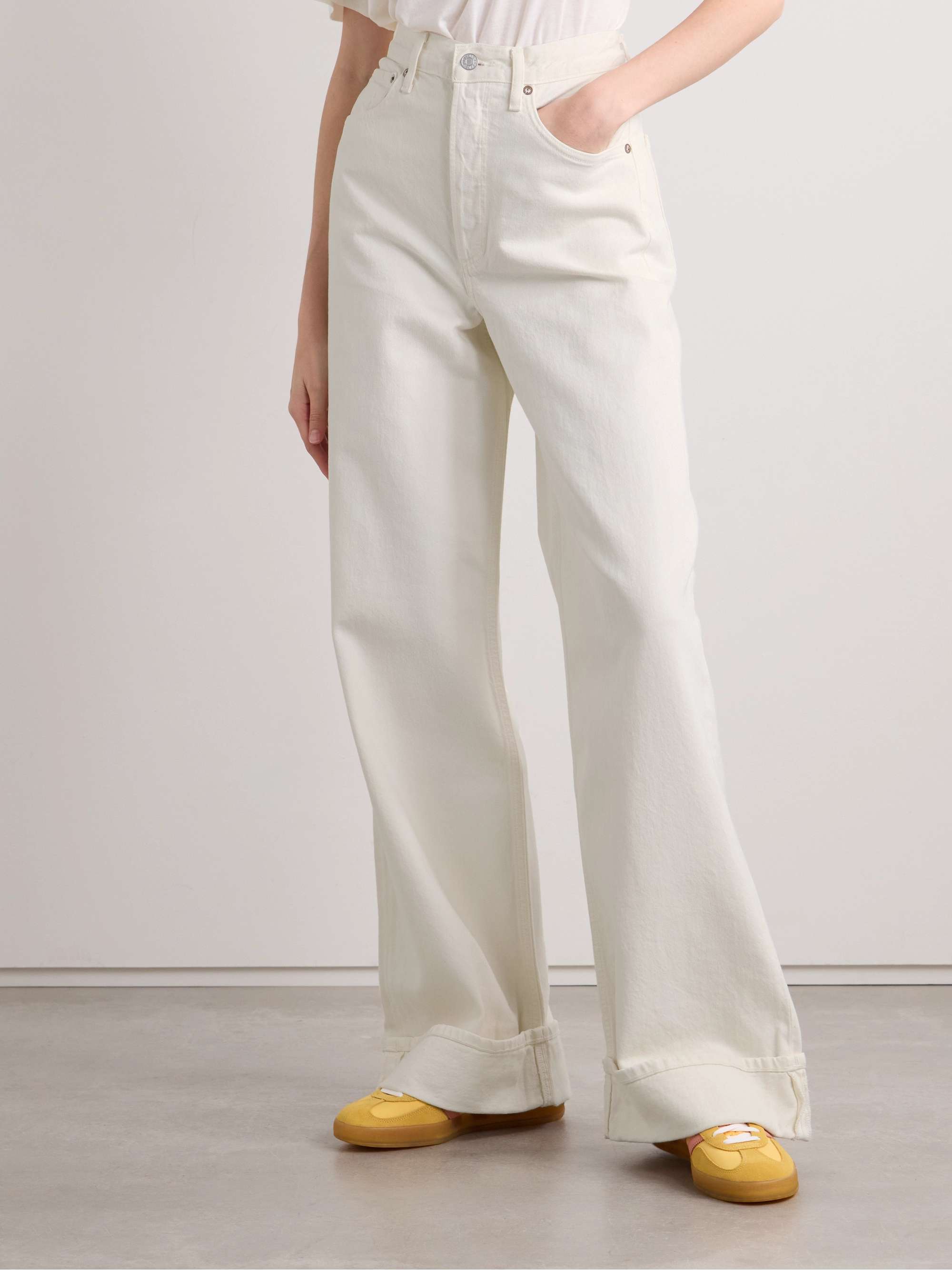 AGOLDE Dame high-rise wide-leg jeans | NET-A-PORTER