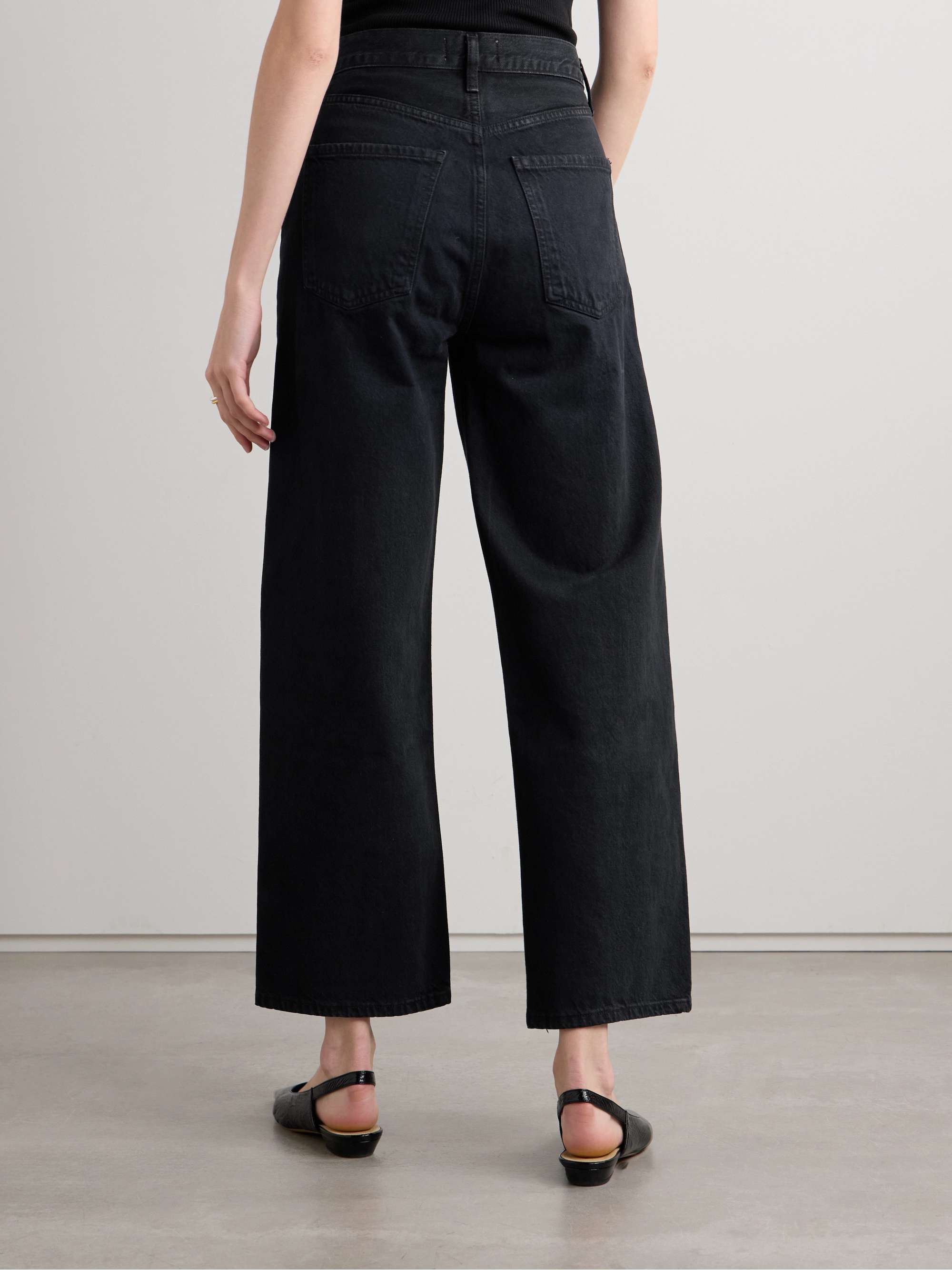 AGOLDE Ren high-rise wide-leg organic jeans | NET-A-PORTER