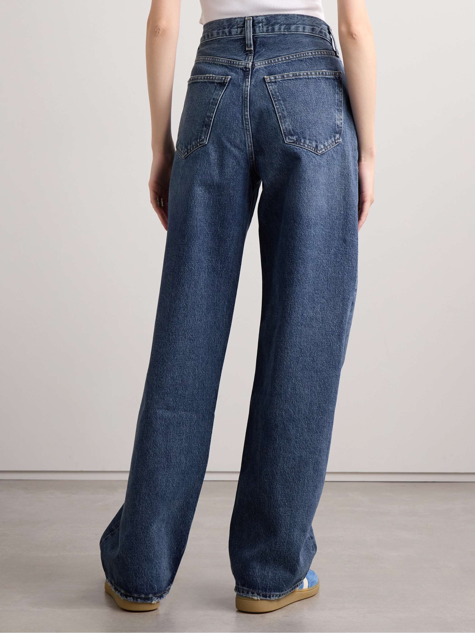 AGOLDE Low Slung Puddle low-rise jeans | NET-A-PORTER