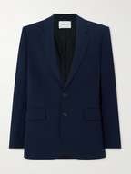 FRAME Everyday twill blazer | NET-A-PORTER