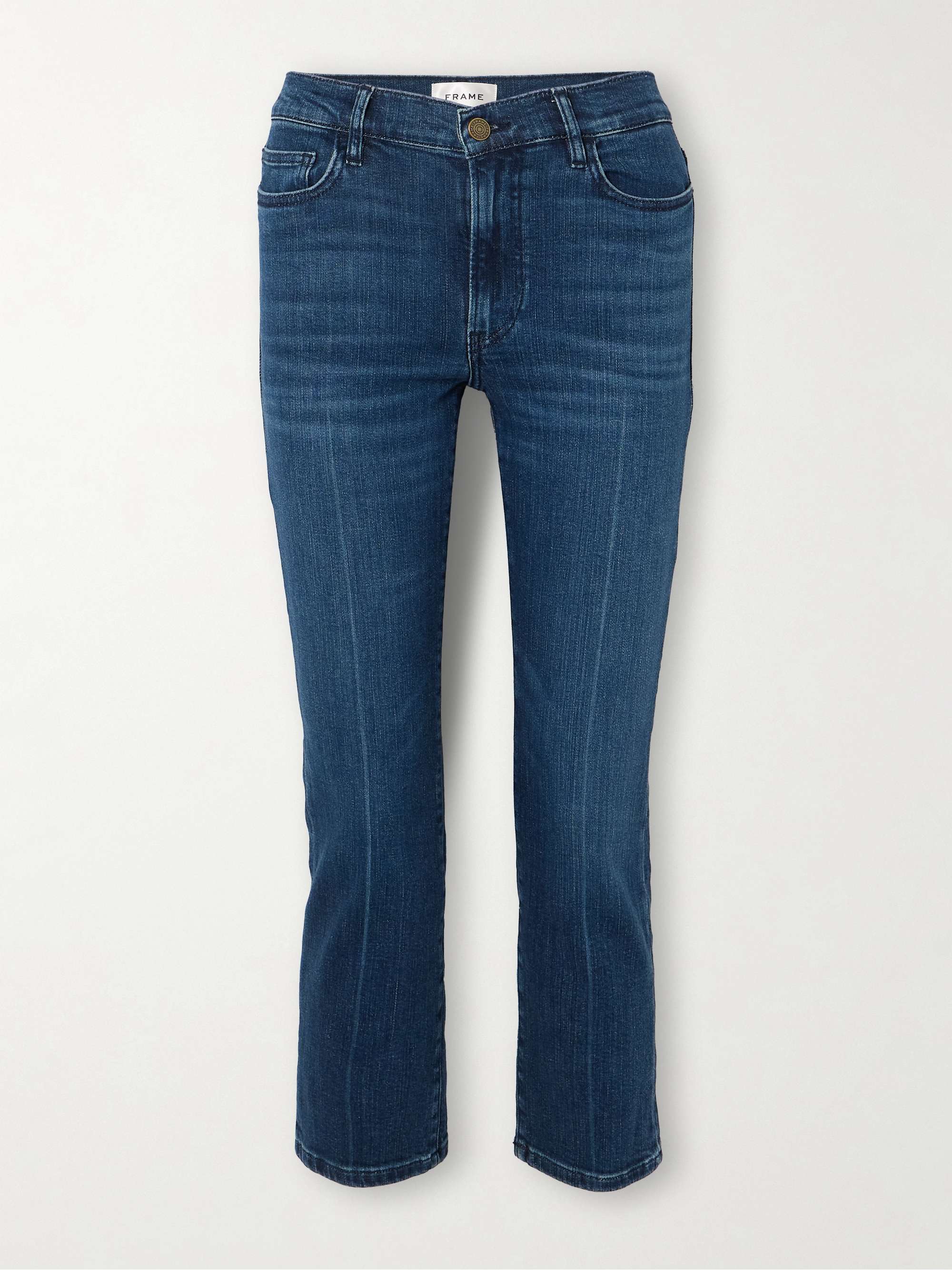FRAME Le High cropped high-rise slim-leg jeans | NET-A-PORTER