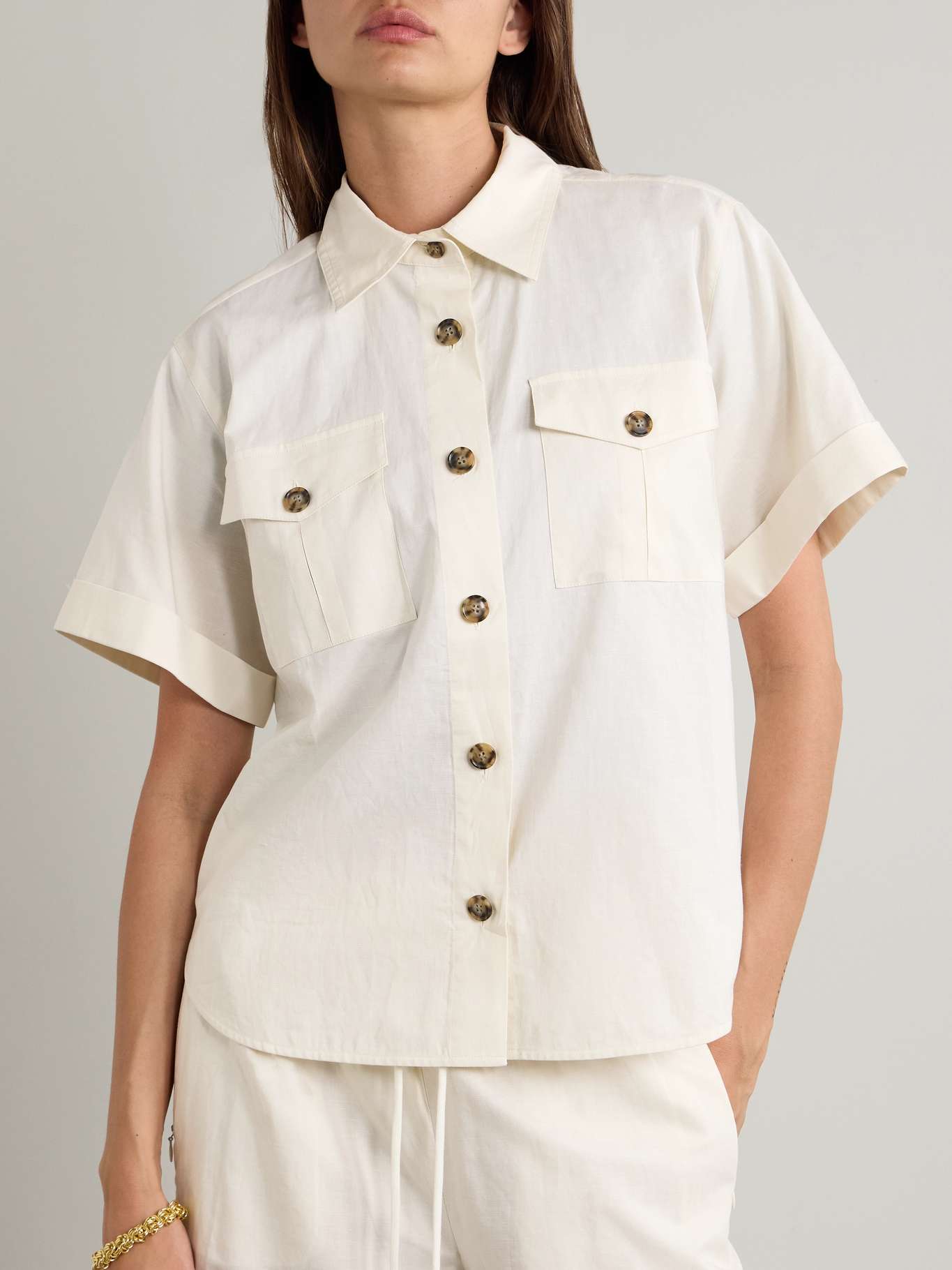 FRAME Cotton-blend shirt | NET-A-PORTER