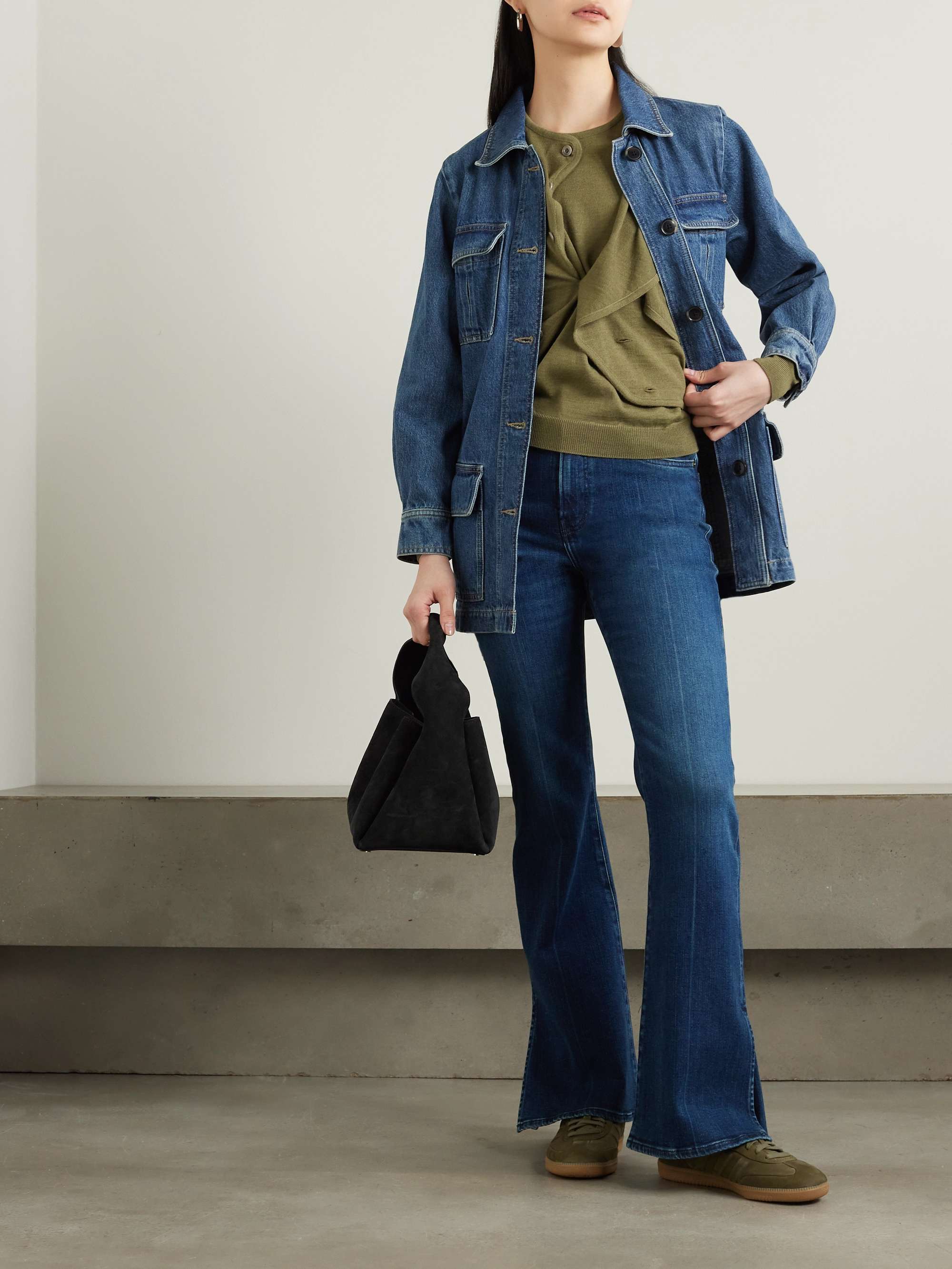 FRAME Le Easy Flare mid-rise flared jeans | NET-A-PORTER