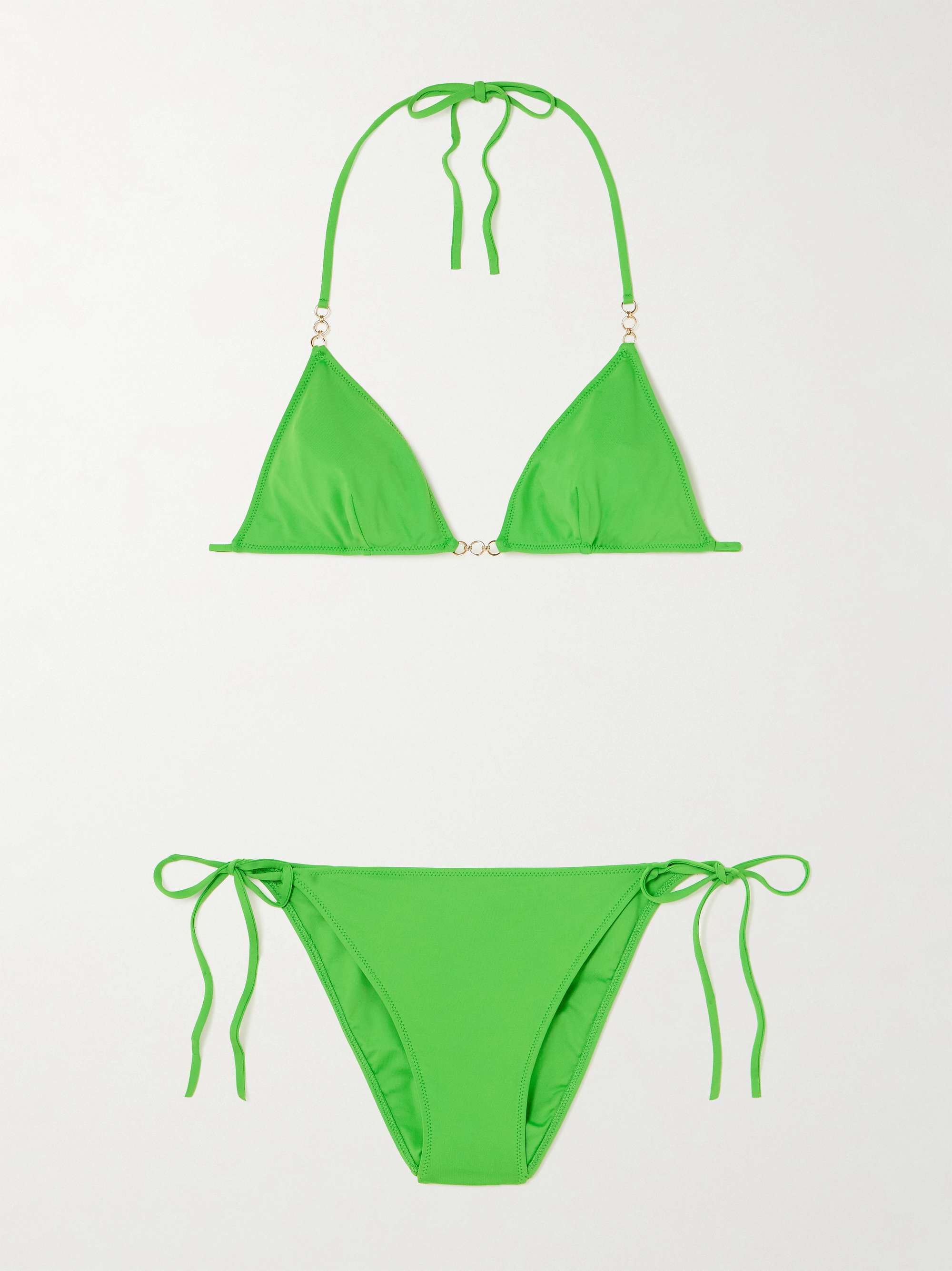 LIDO Sessantaquattro chain-embellished triangle bikini | NET-A-PORTER