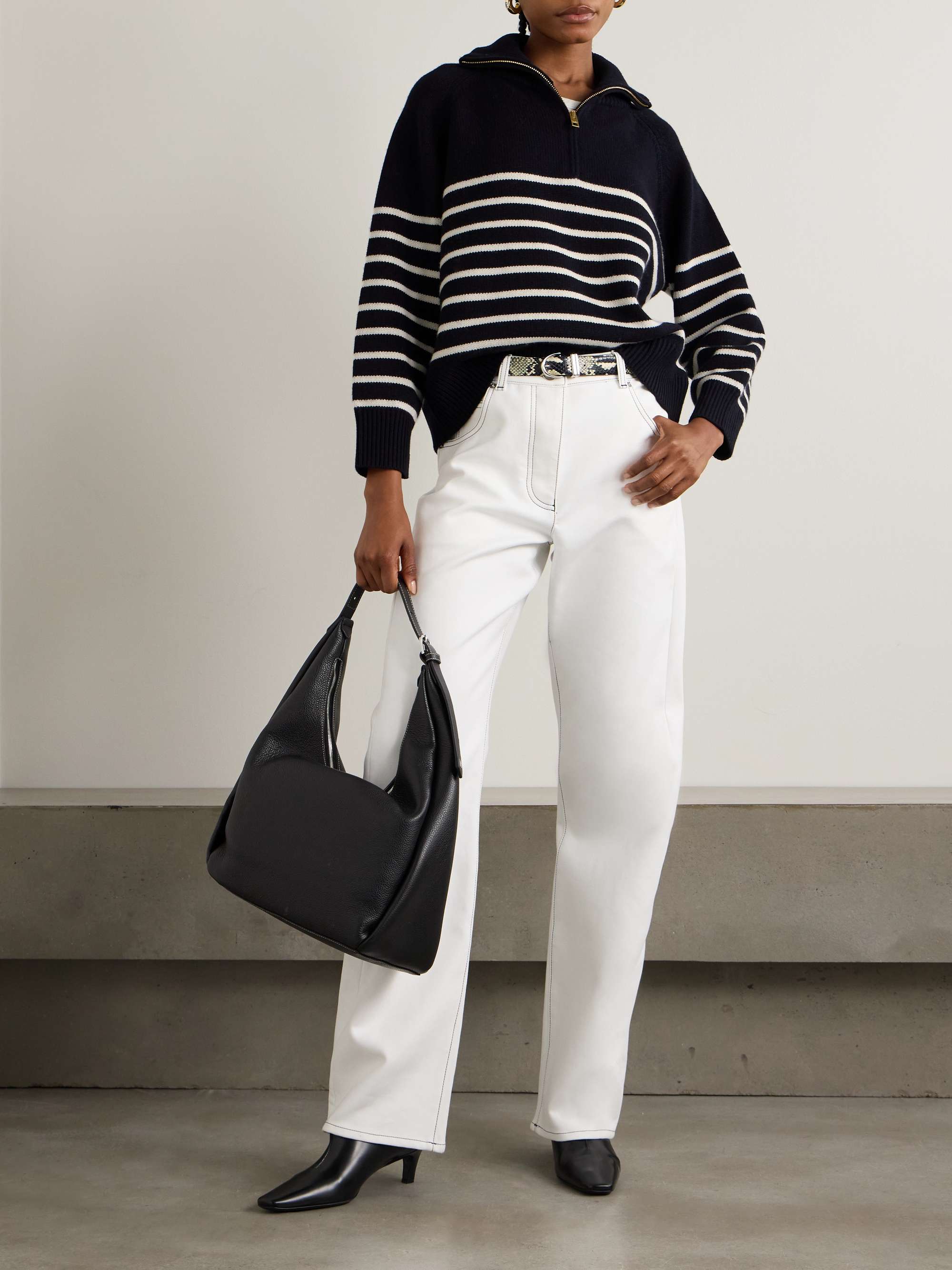 NILI LOTAN Ganze striped cashmere sweater | NET-A-PORTER