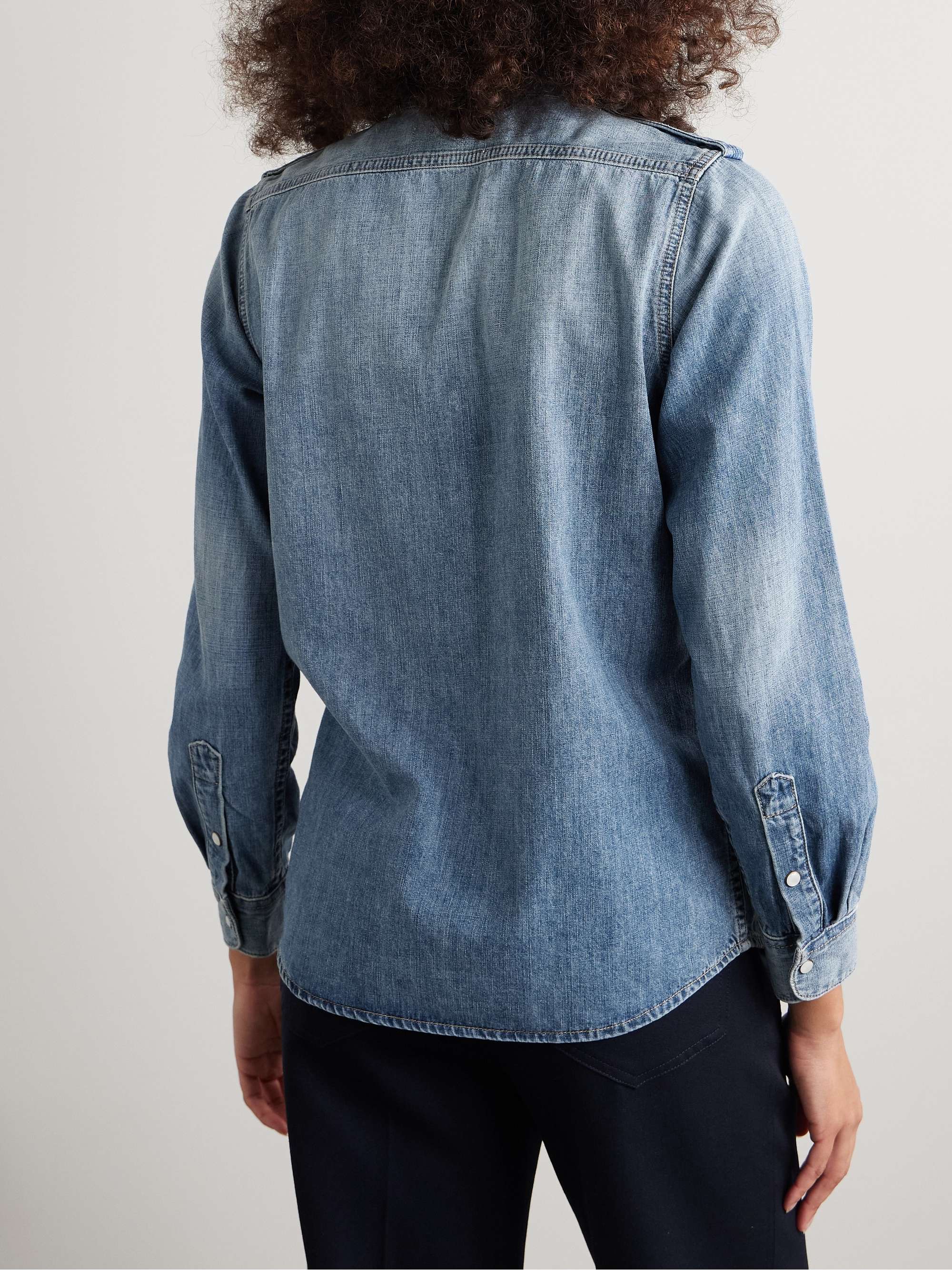 NILI LOTAN Nais denim shirt | NET-A-PORTER