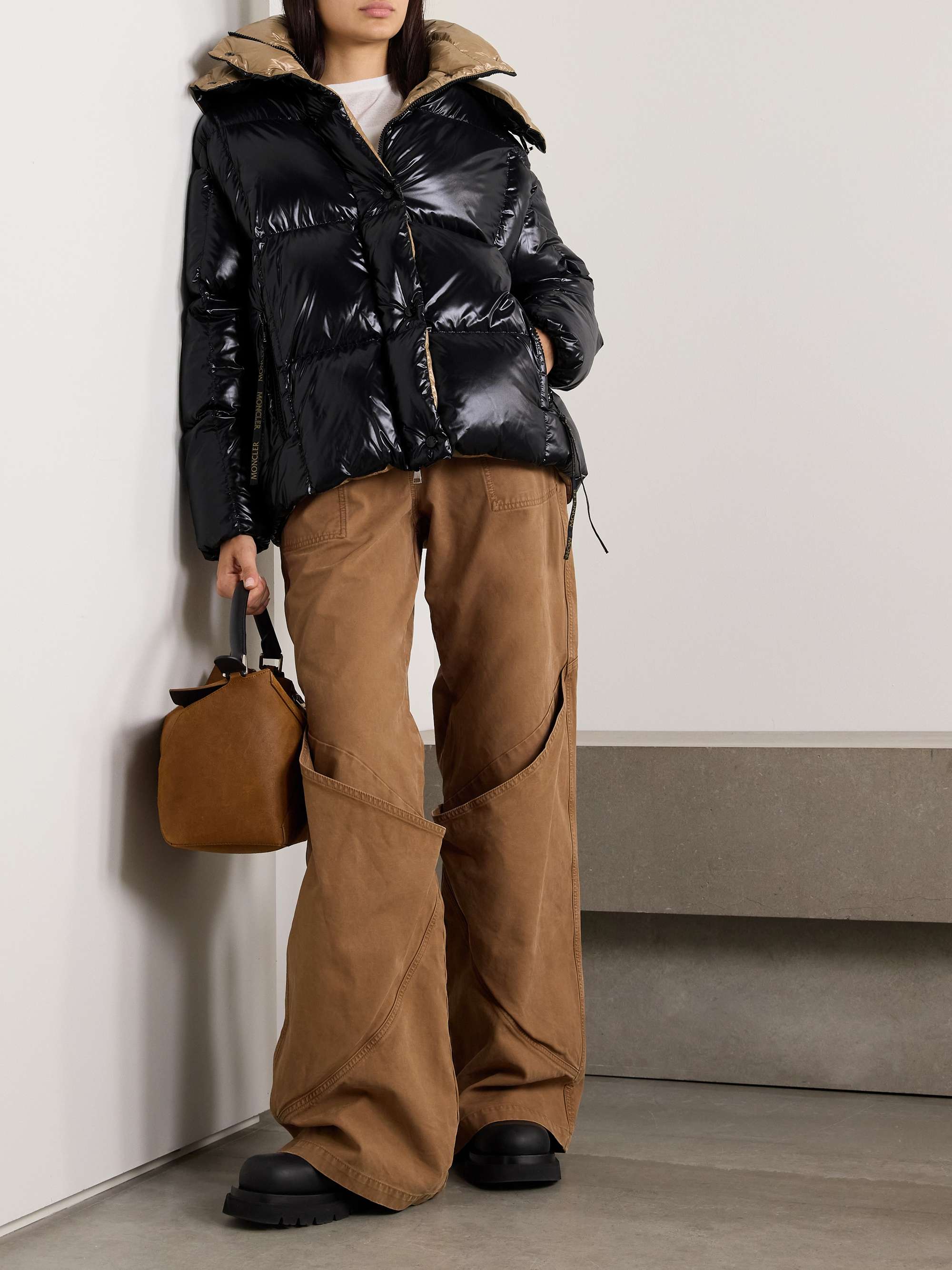 MONCLER Parana logo-appliquéd quilted shell hooded down jacket | NET-A ...