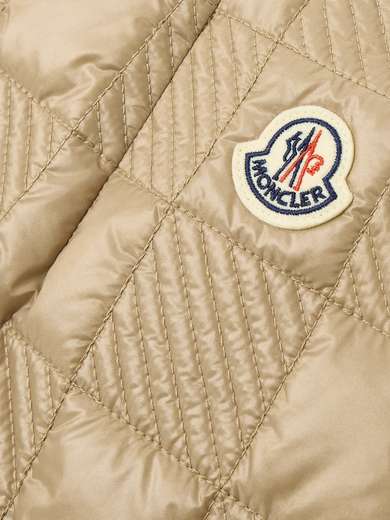 MONCLER Quilted appliquéd shell mini skirt | NET-A-PORTER