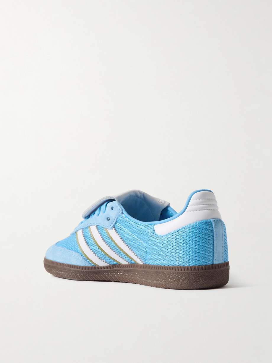 ADIDAS ORIGINALS Samba OG mesh, suede and leather sneakers | NET-A-PORTER