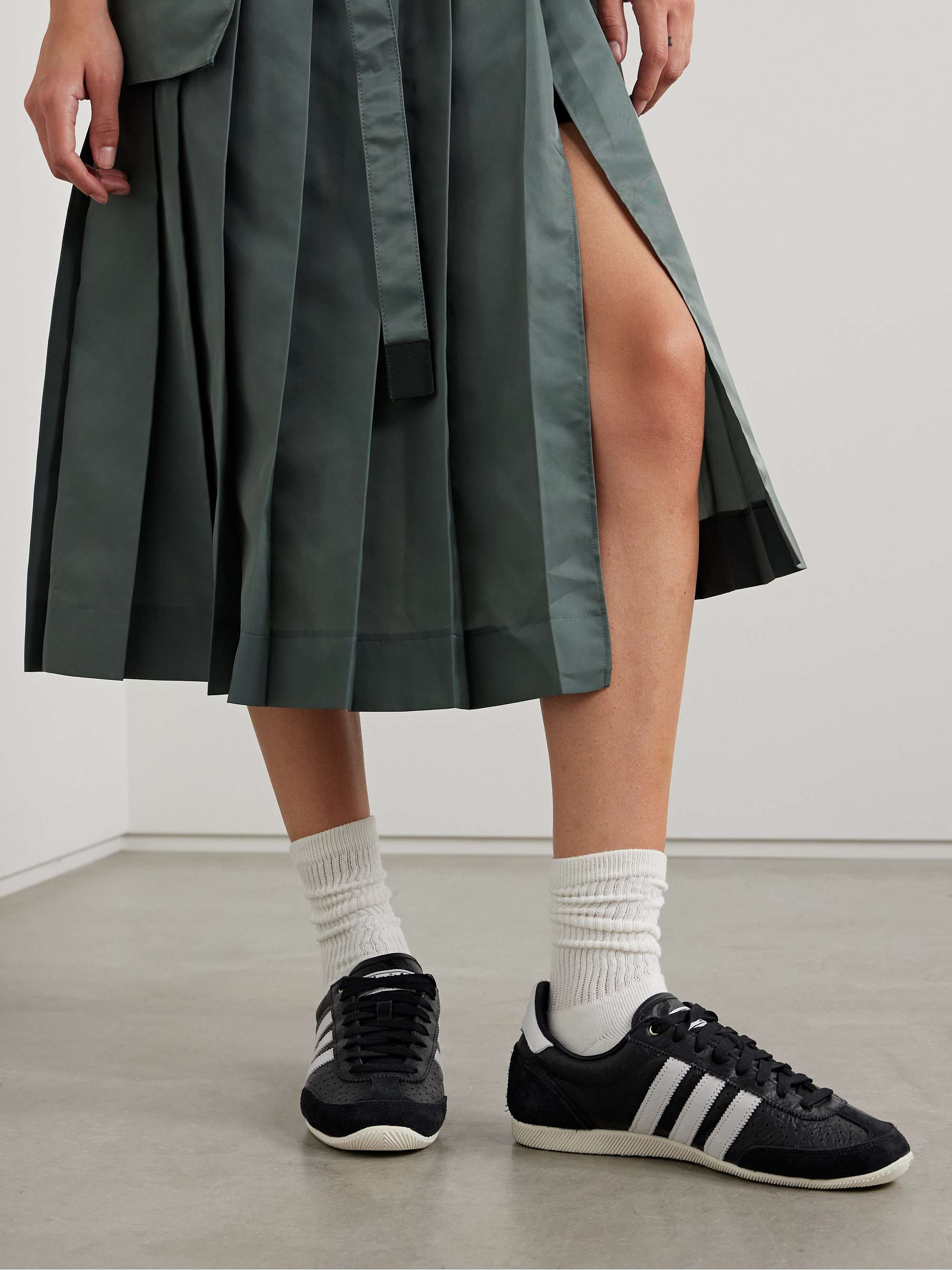 ADIDAS ORIGINALS Japan suede and textured-leather sneakers | NET-A-PORTER