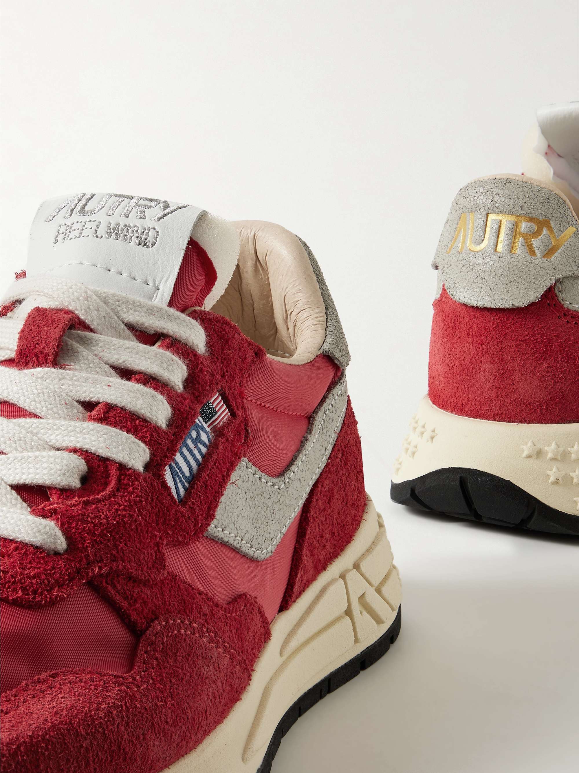 AUTRY Reelwind Low suede and shell sneakers | NET-A-PORTER