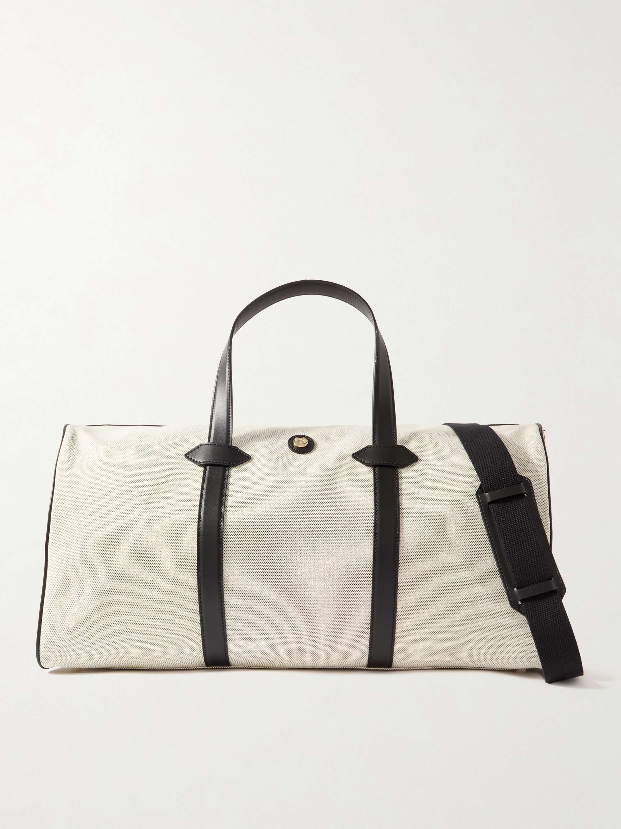 PARAVEL Main Line vegan leather-trimmed recycled-canvas duffle bag ...