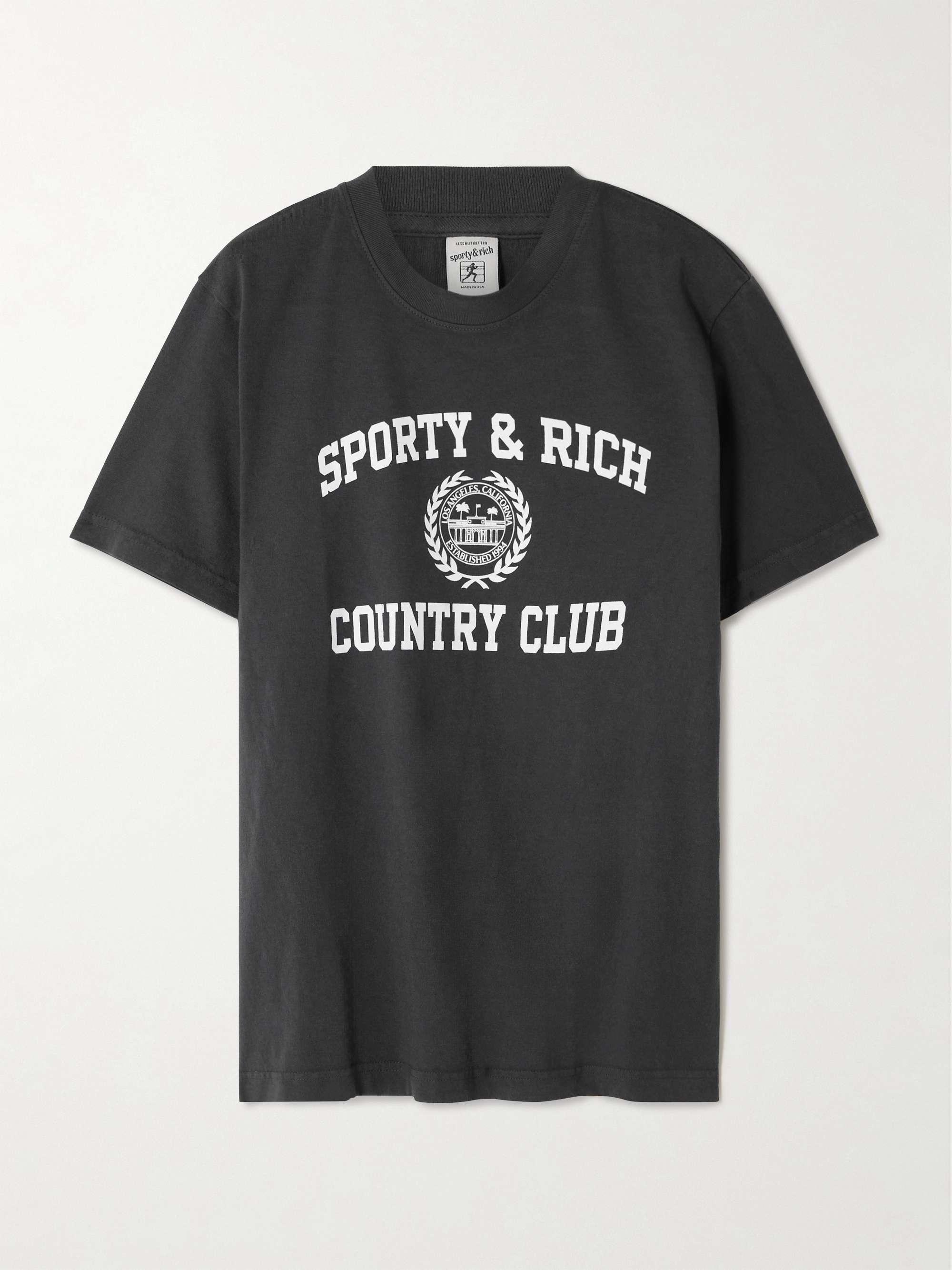 SPORTY & RICH Printed cotton-jersey T-shirt | NET-A-PORTER