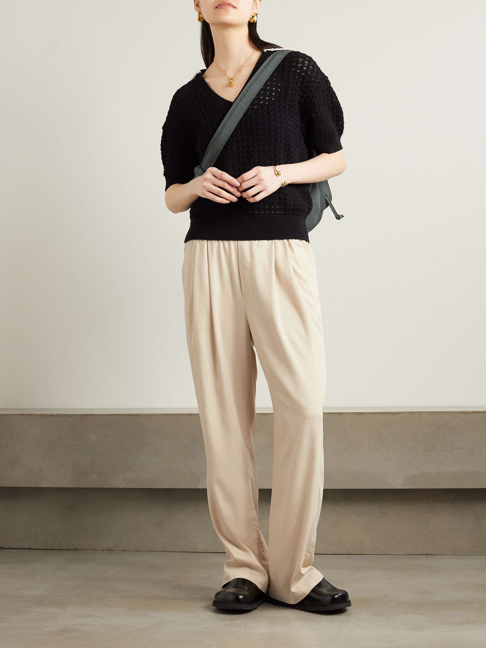 VARLEY Riggs jersey straight-leg pants | NET-A-PORTER