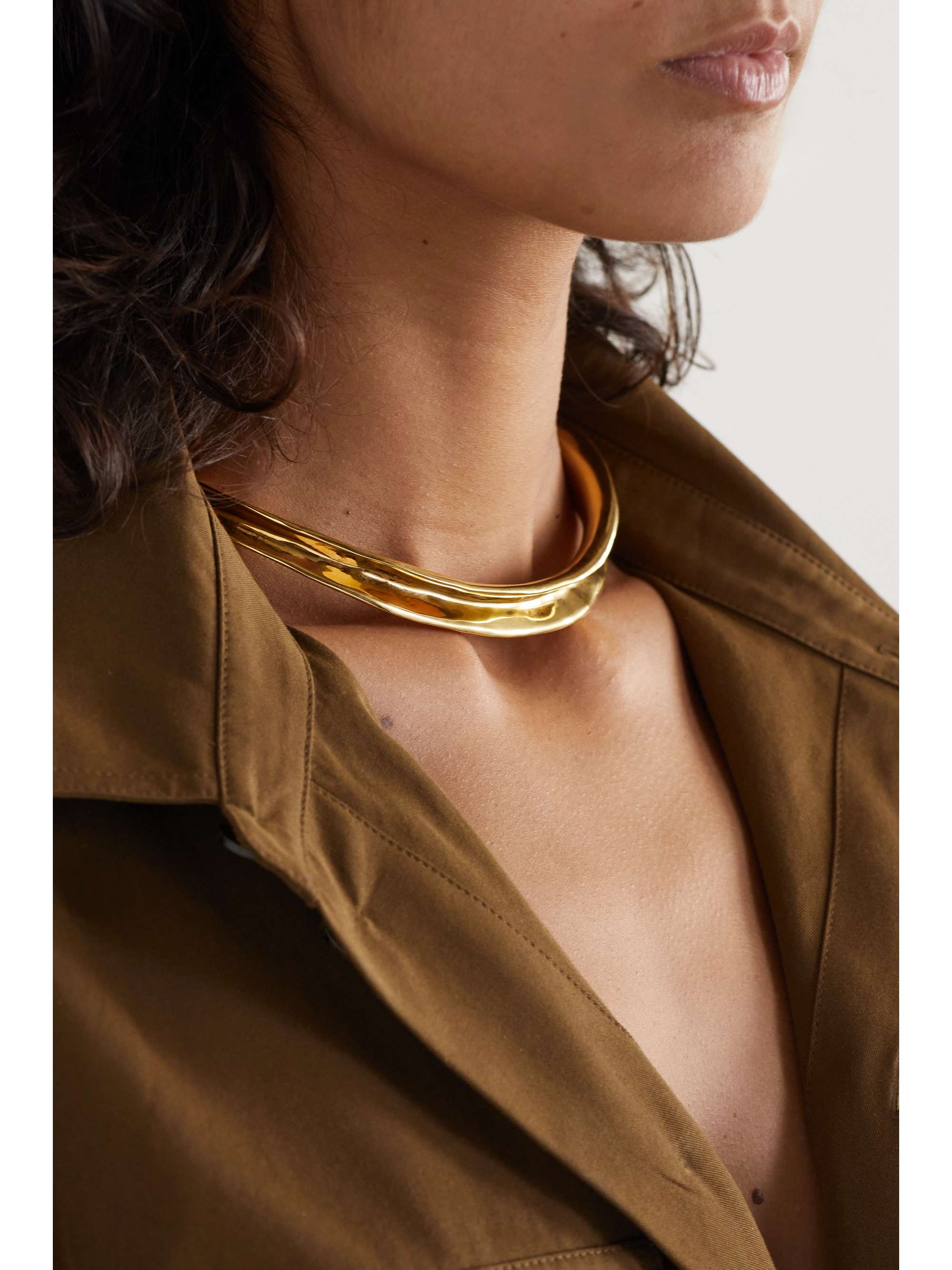 SAINT LAURENT Gold tone necklace NET A PORTER
