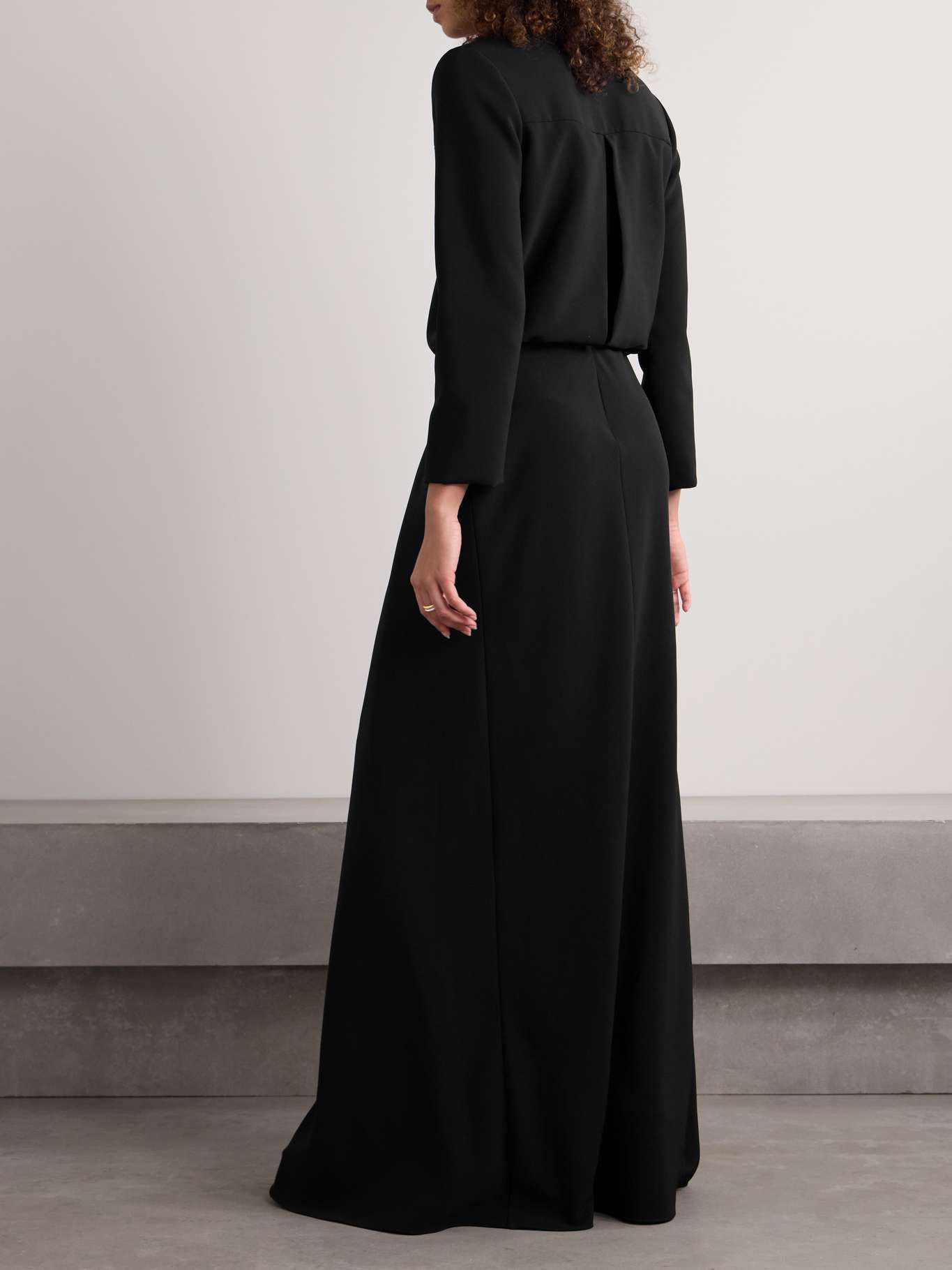 BRANDON MAXWELL The Gayle wool-blend crepe gown | NET-A-PORTER