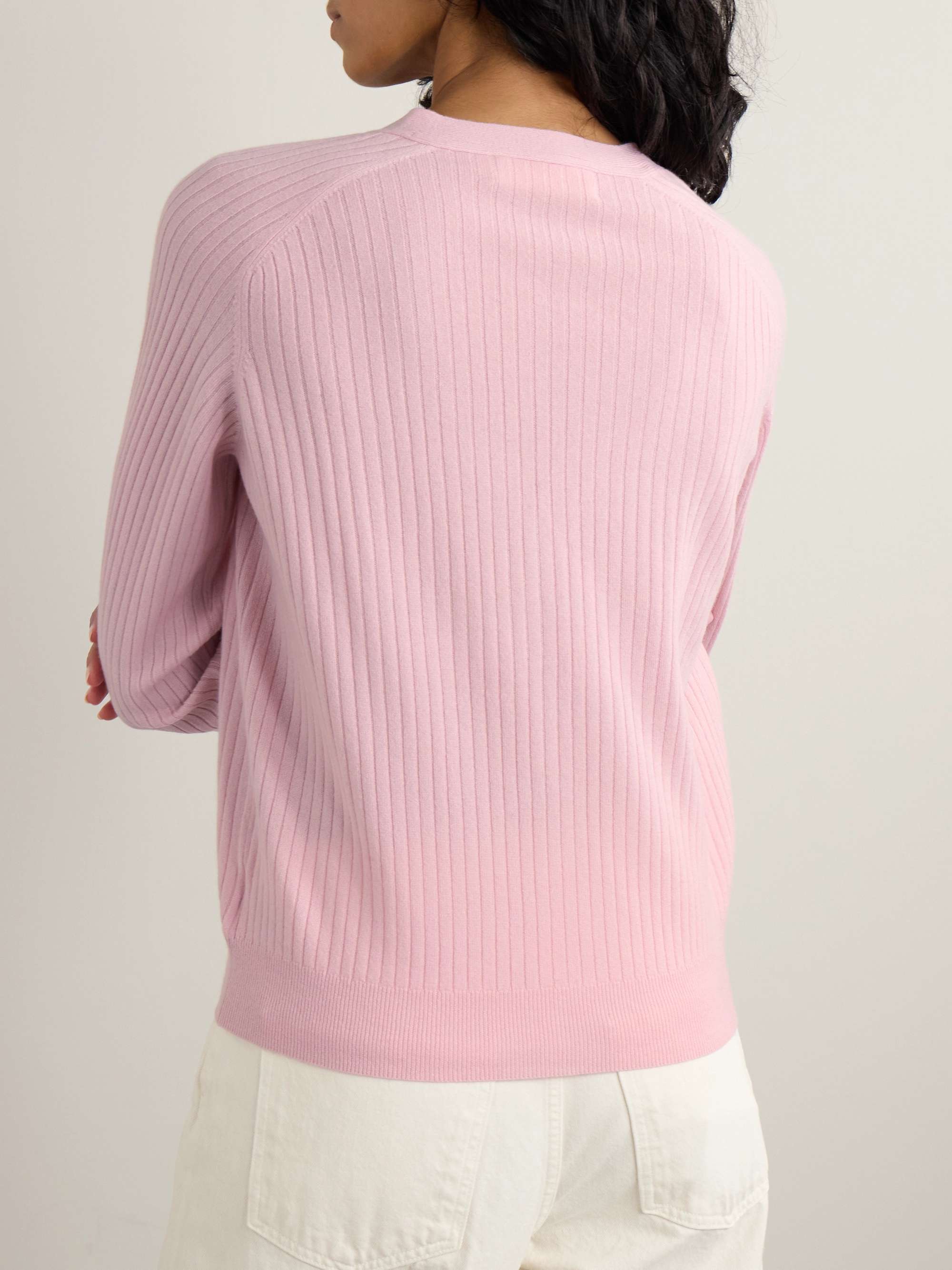 ARCH4 Oriane ribbed cashmere cardigan | NET-A-PORTER