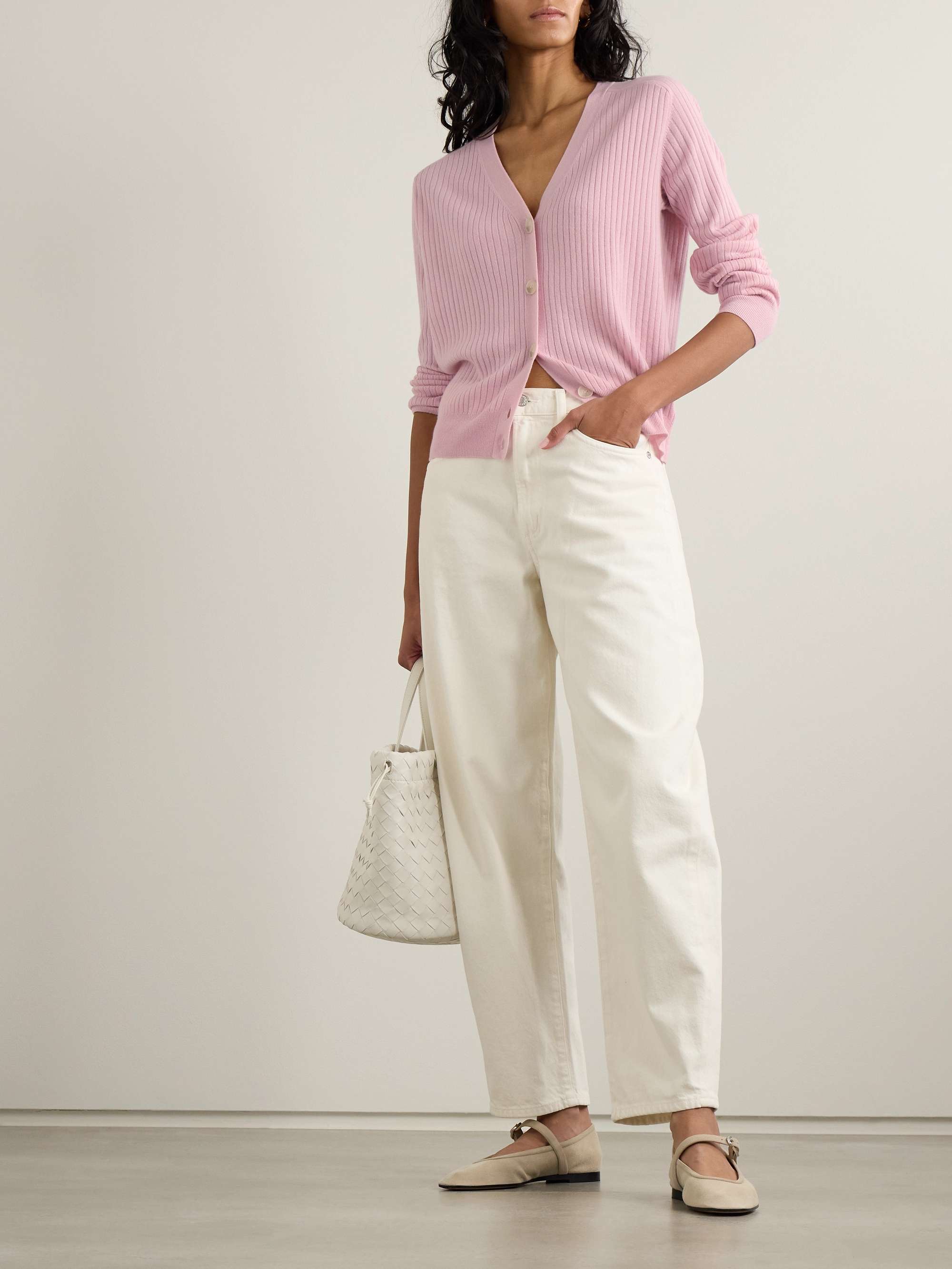 ARCH4 Oriane ribbed cashmere cardigan | NET-A-PORTER