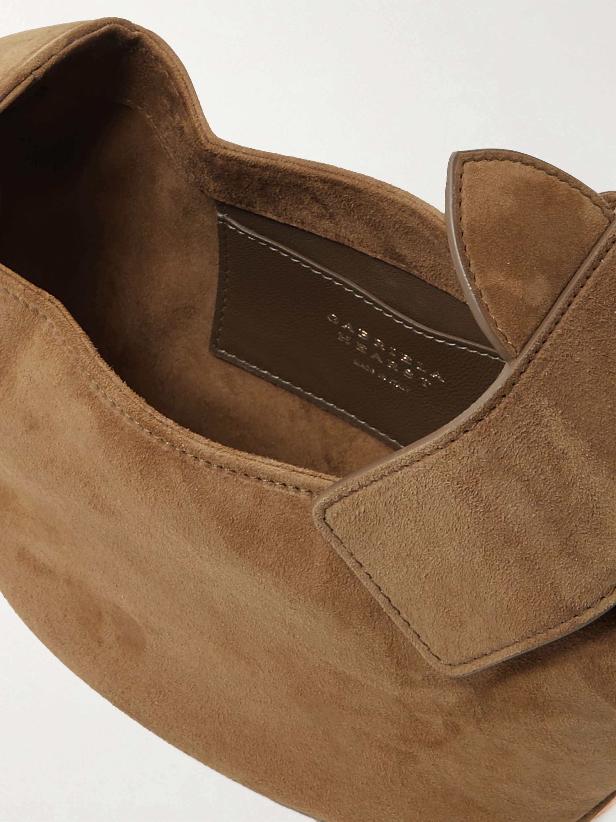 GABRIELA HEARST Soft Demi suede clutch | NET-A-PORTER