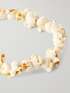 ACNE STUDIOS Popcorn silver-tone resin necklace | NET-A-PORTER
