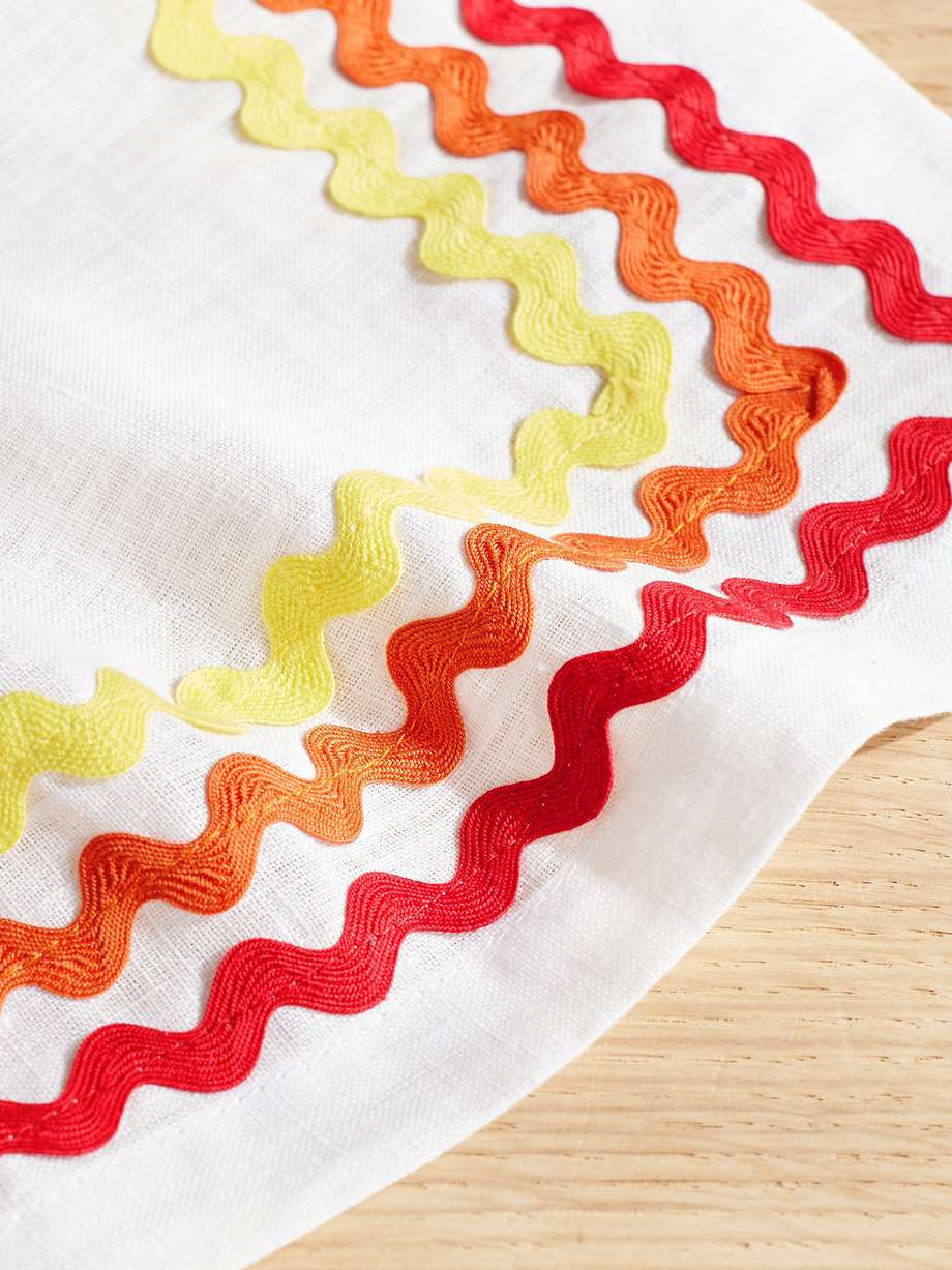 AQUAZZURA CASA Ric Rac set of two woven linen placemats | NET-A-PORTER