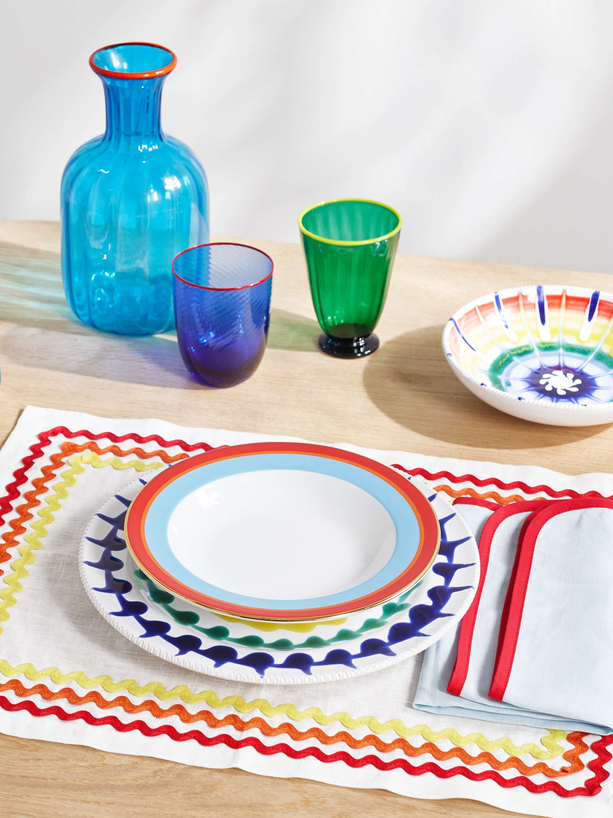 AQUAZZURA CASA Ric Rac set of two woven linen placemats | NET-A-PORTER