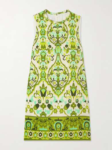 CARA CARA Mackenzie printed stretch-crepe mini dress | NET-A-PORTER