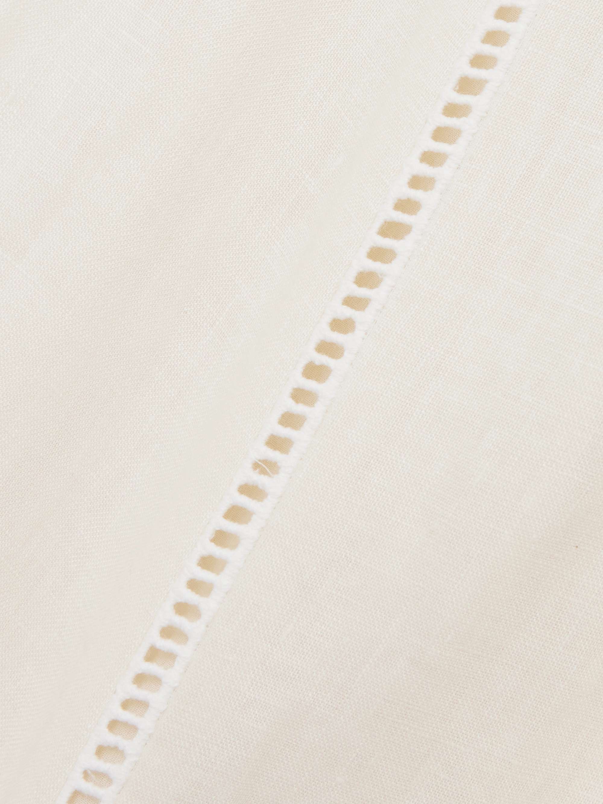 SIMKHAI Val cut-out embroidered linen midi dress | NET-A-PORTER