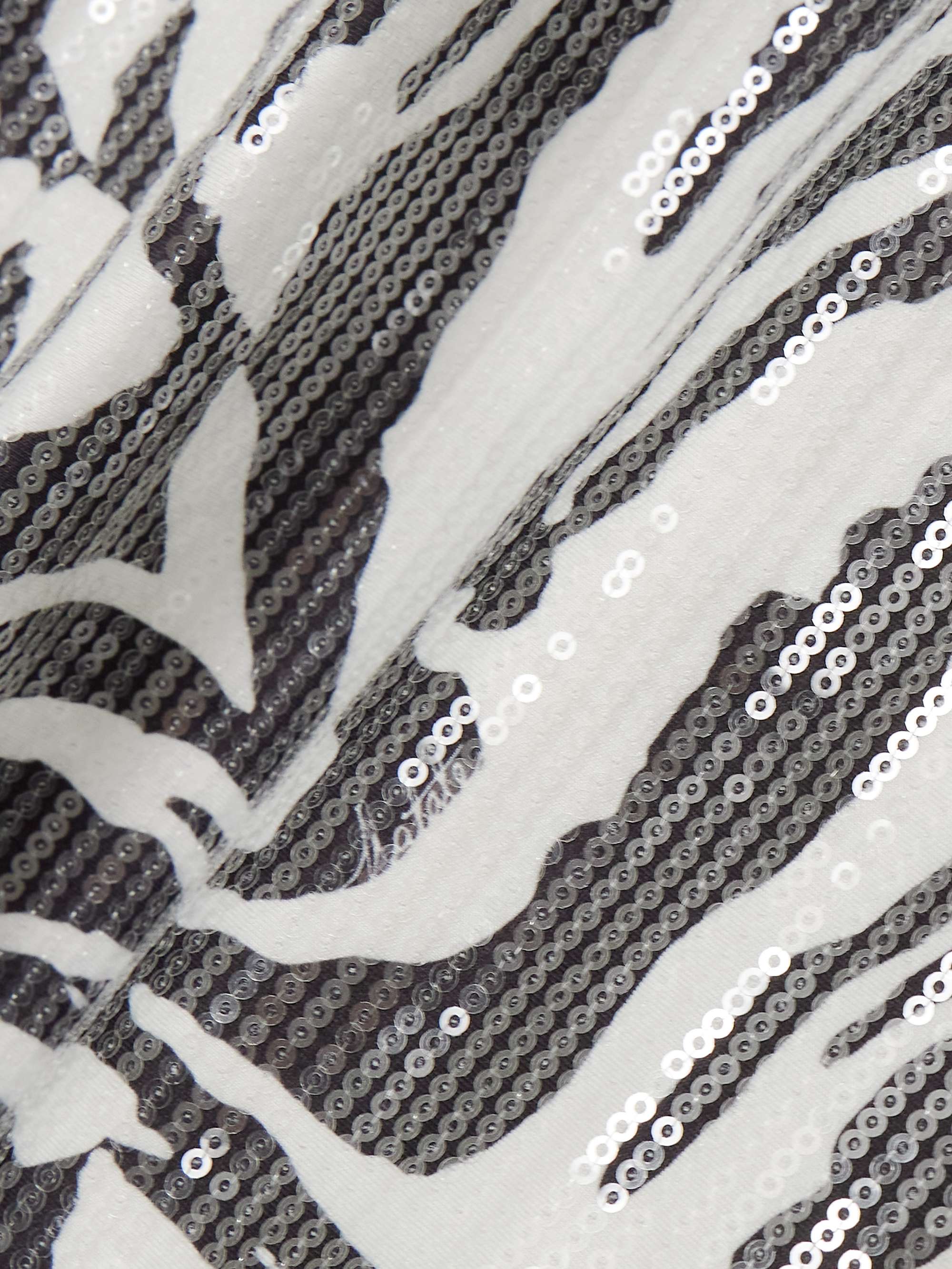 ROTATE BIRGER CHRISTENSEN Zebra-print sequined stretch recycled-tulle mini dress | NET-A-PORTER