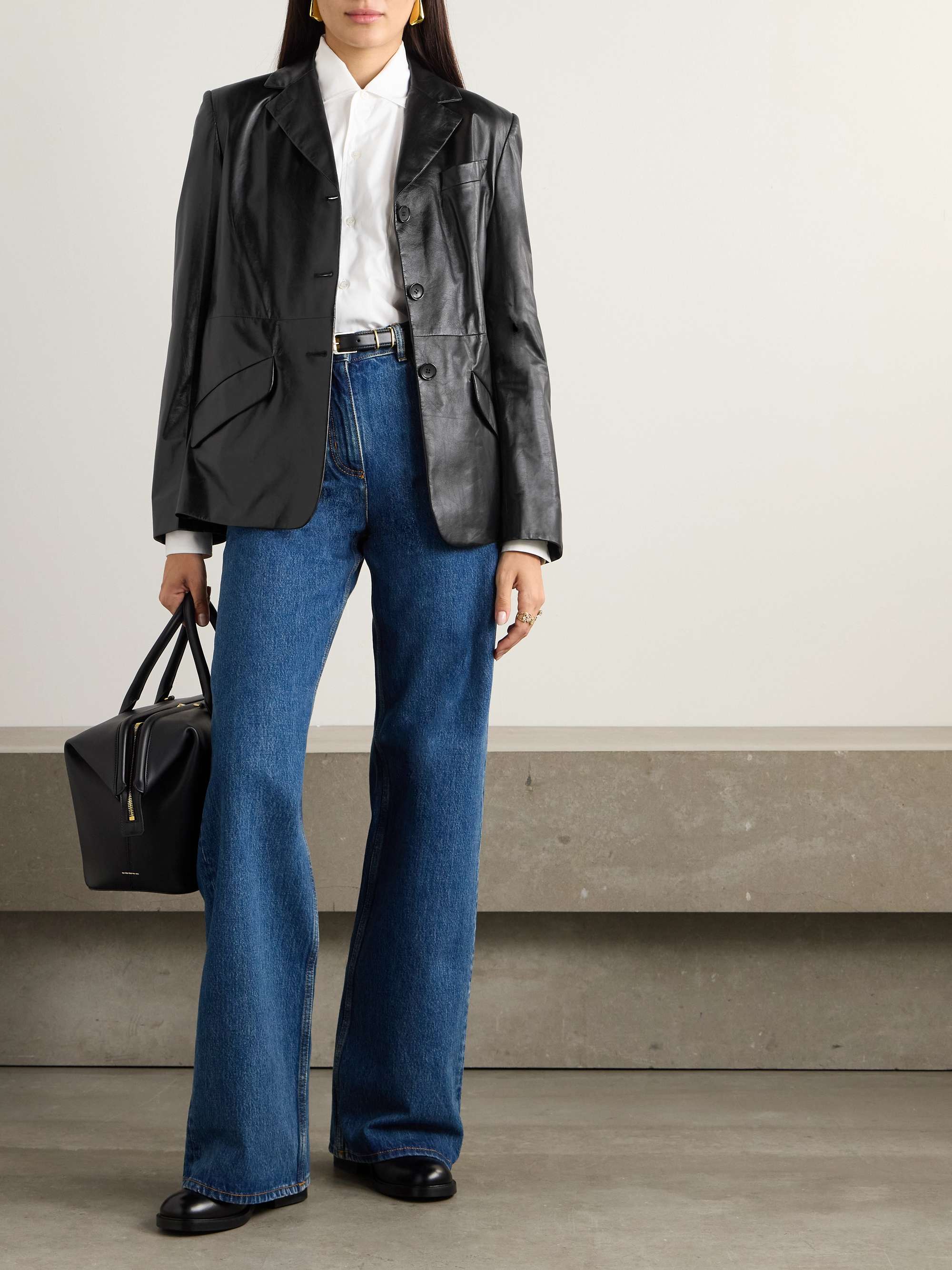 BALLY Leather blazer | NET-A-PORTER