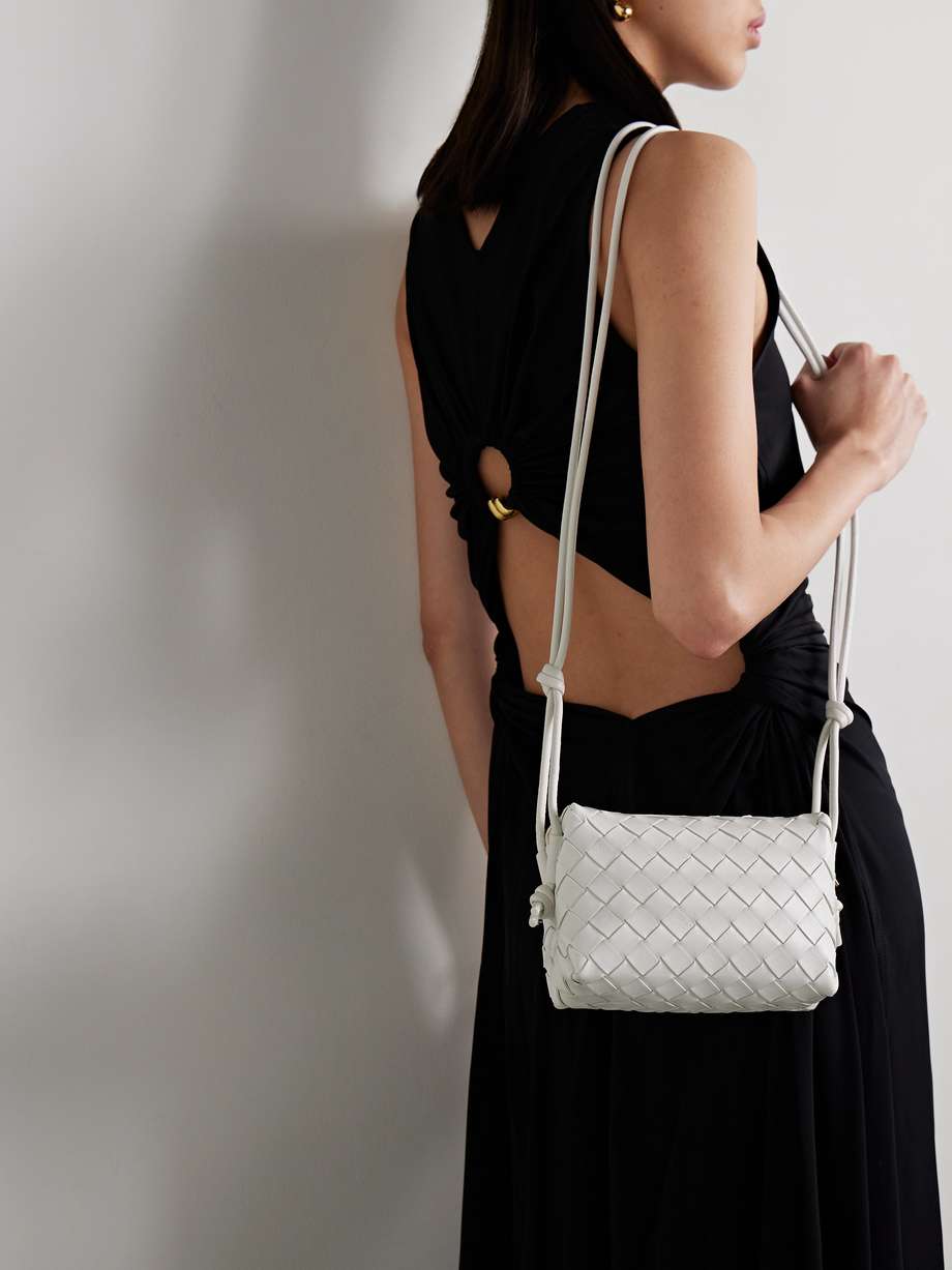 BOTTEGA VENETA Loop mini intrecciato leather shoulder bag | NET-A-PORTER